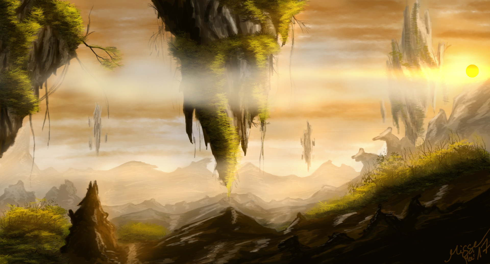 ArtStation - Floating Island