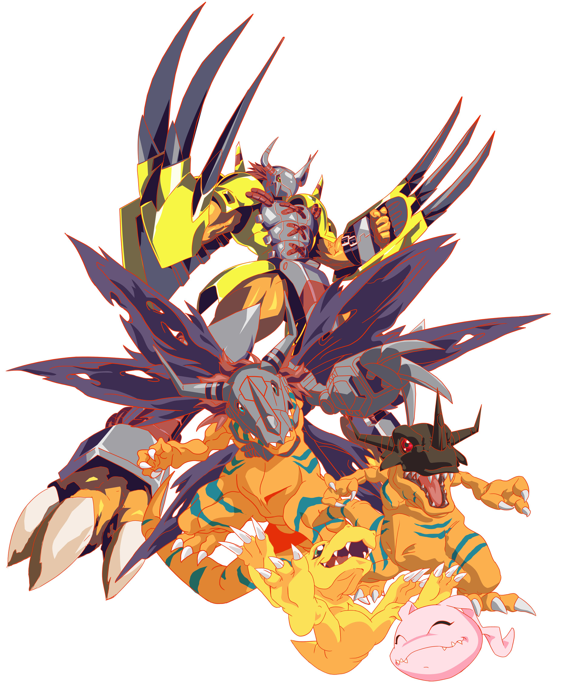 Gaogamon Agumon Wallpaper Digimon Adventure World Evolution Agumon