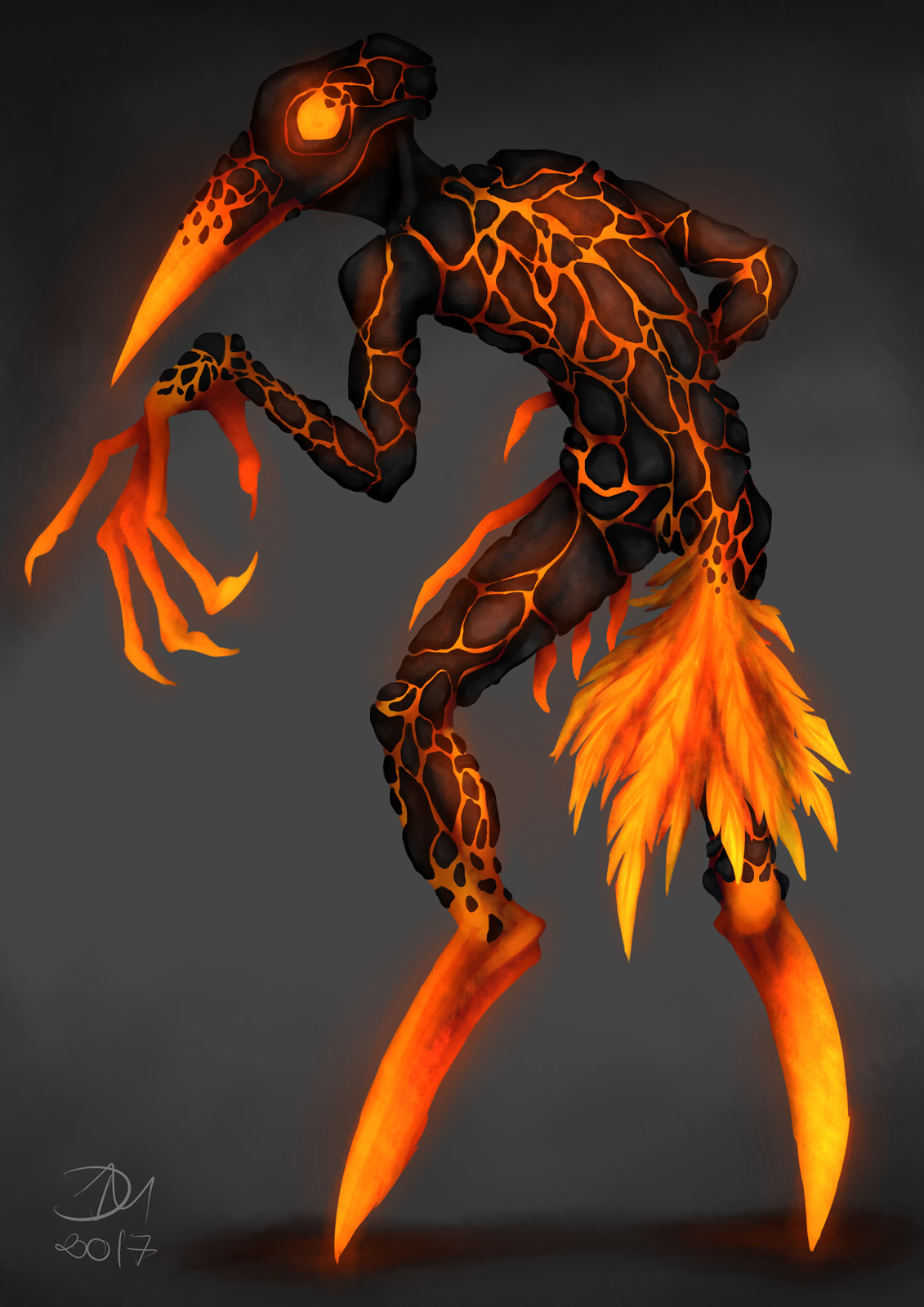 ArtStation - Bird of Lava