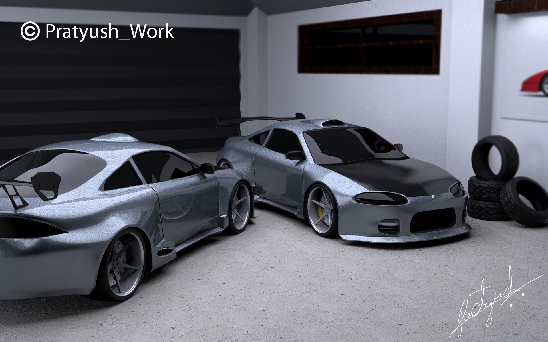 ArtStation - Mitsubishi 2G Eclipse