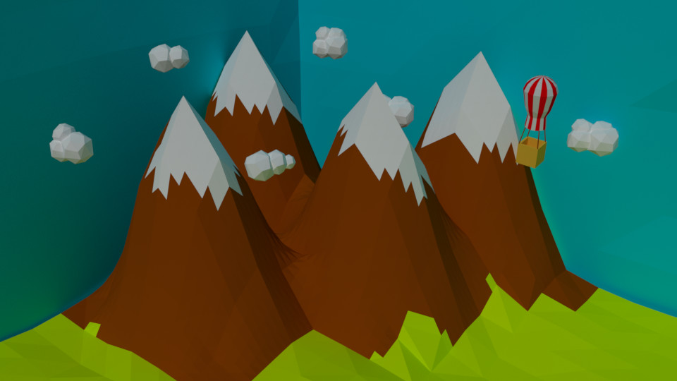 ArtStation - LOW POLY MOUNTAINS