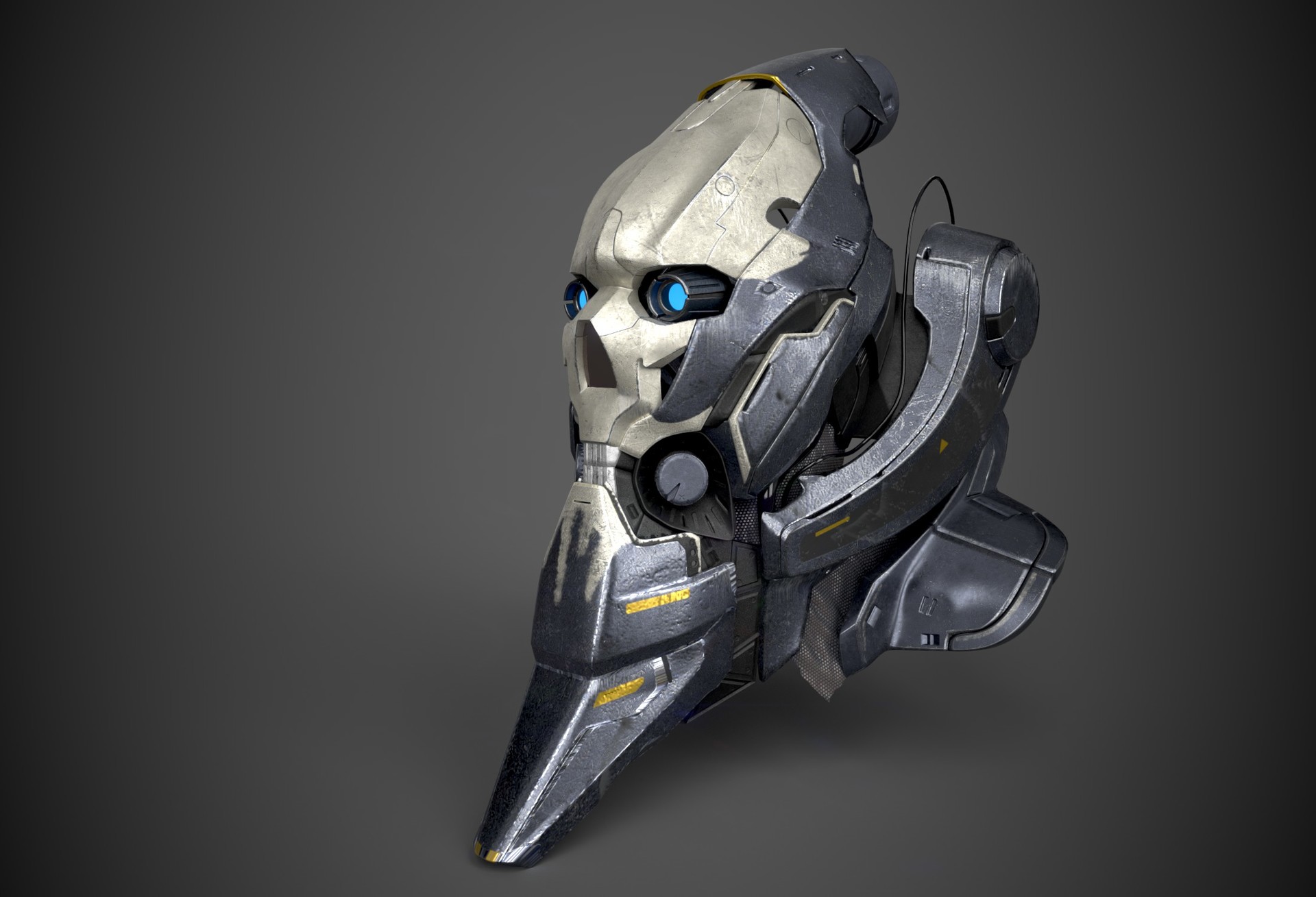 ArtStation - Helmet Design (original concept art by Brian Coughlan)