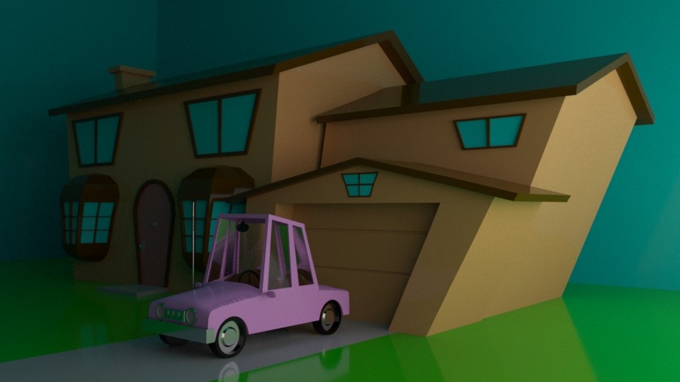 ArtStation - The Simpsons' house