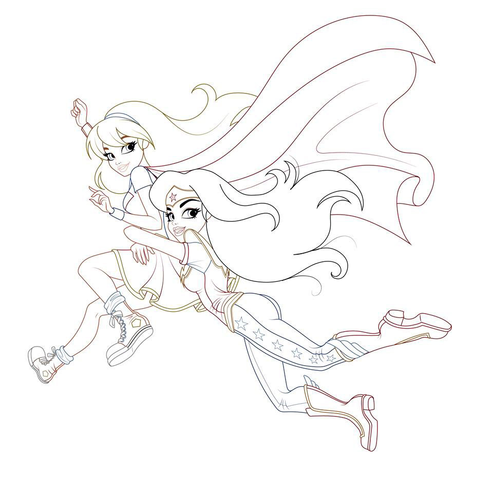 wonder woman dc superhero girl coloring pages