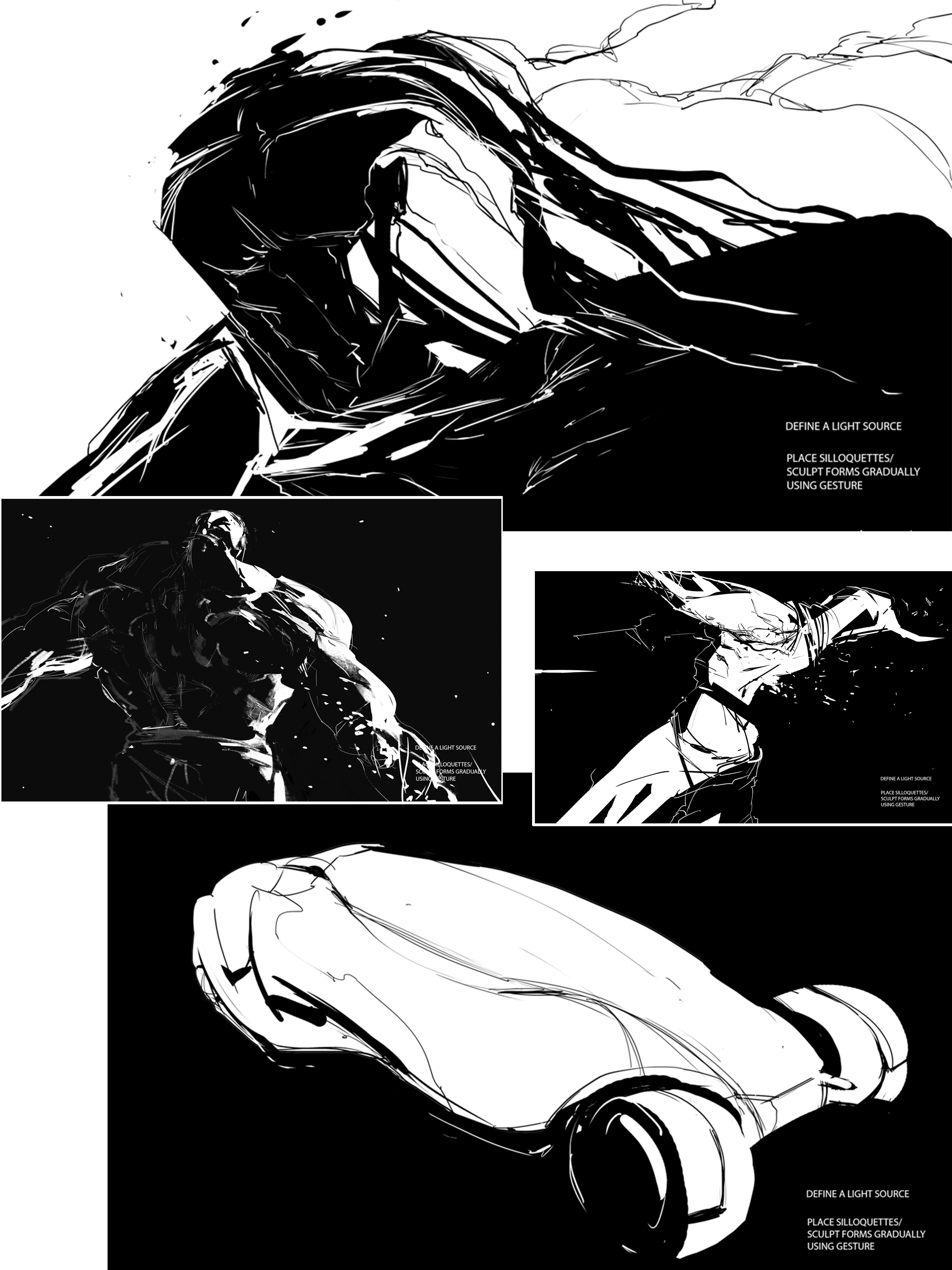 Charles Ratteray - HIGH CONTRAST SKETCHES