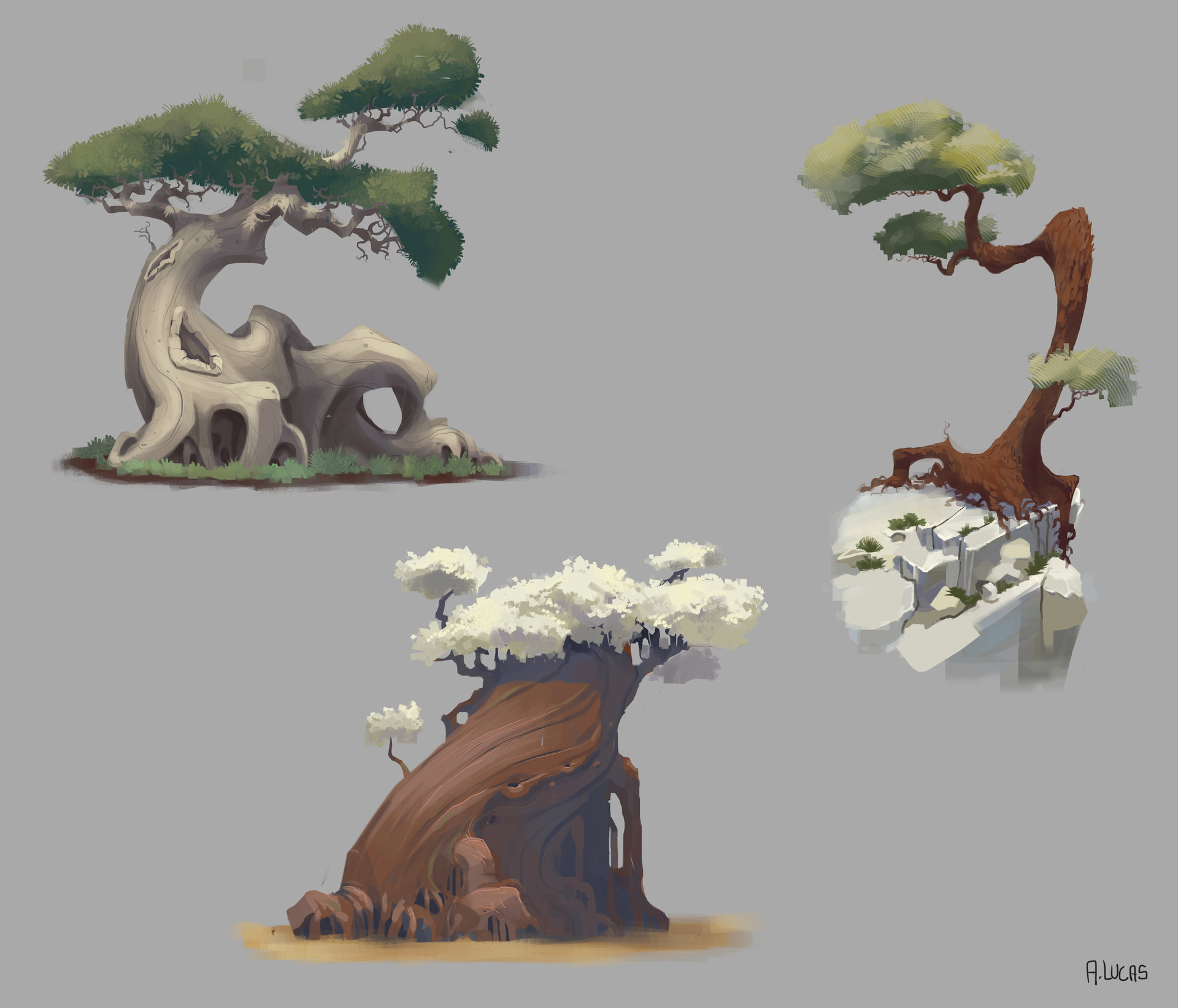 ArtStation - Trees Concept