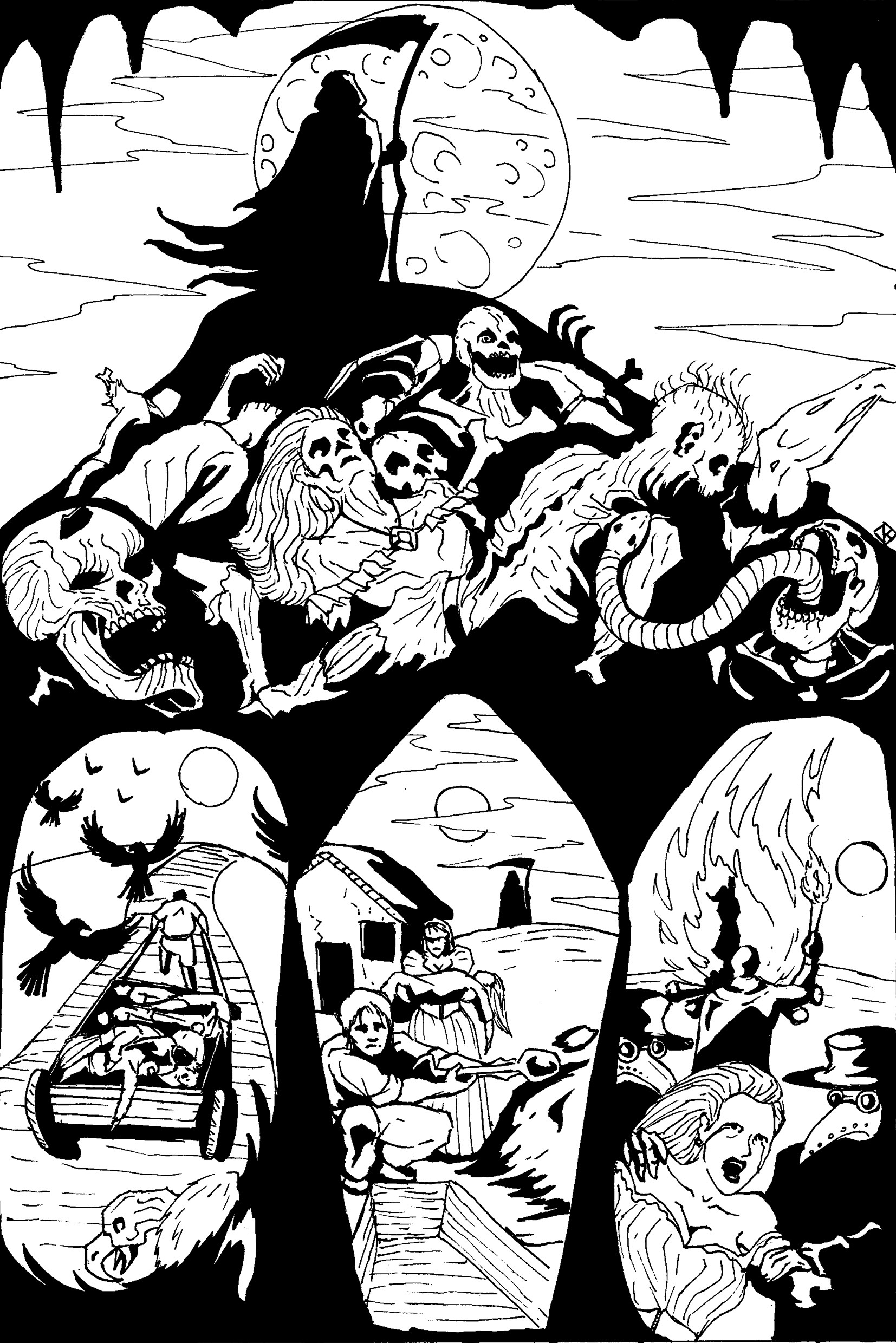 red death coloring pages