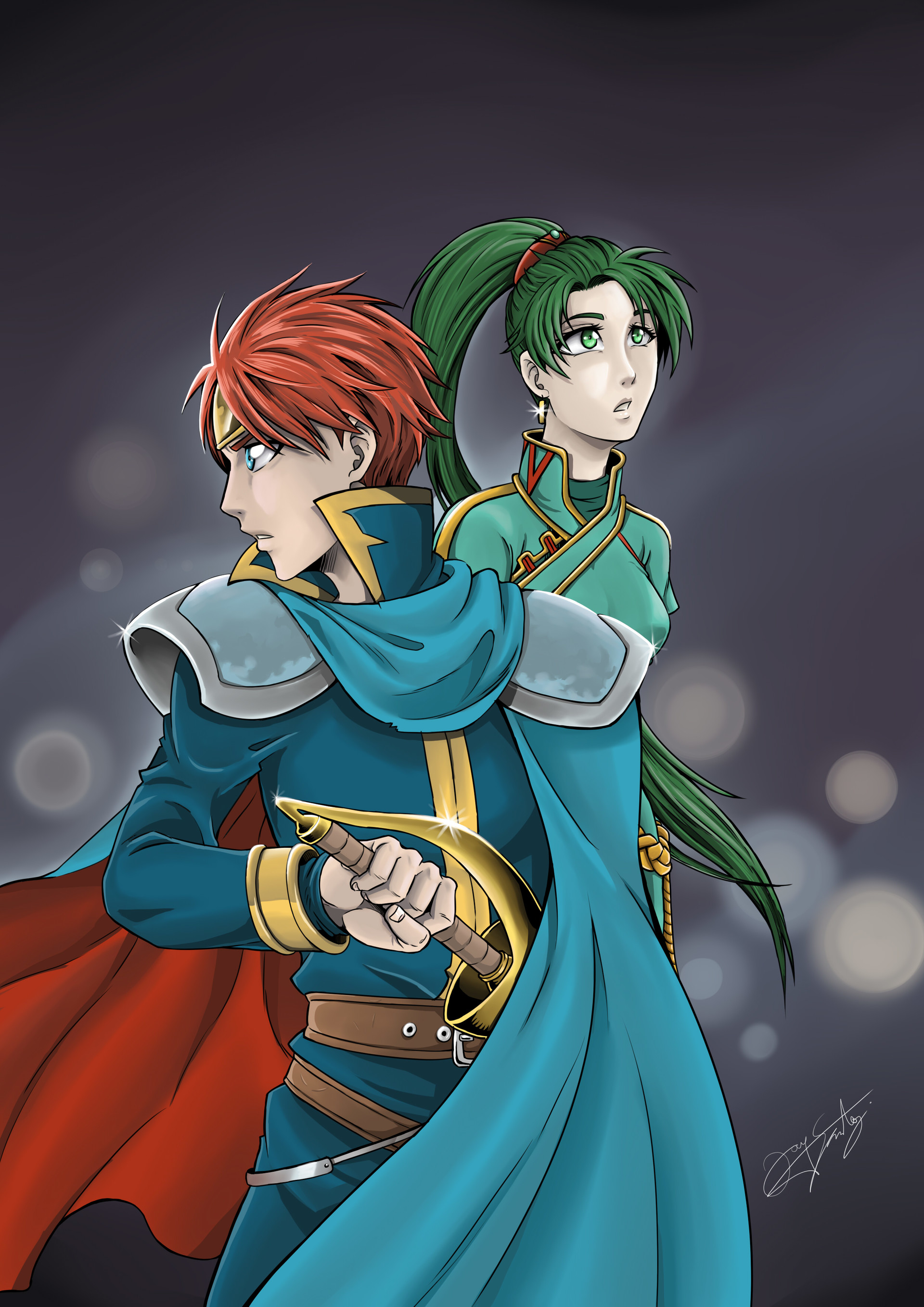 ArtStation - Fire Emblem- Eliwood e Lyn