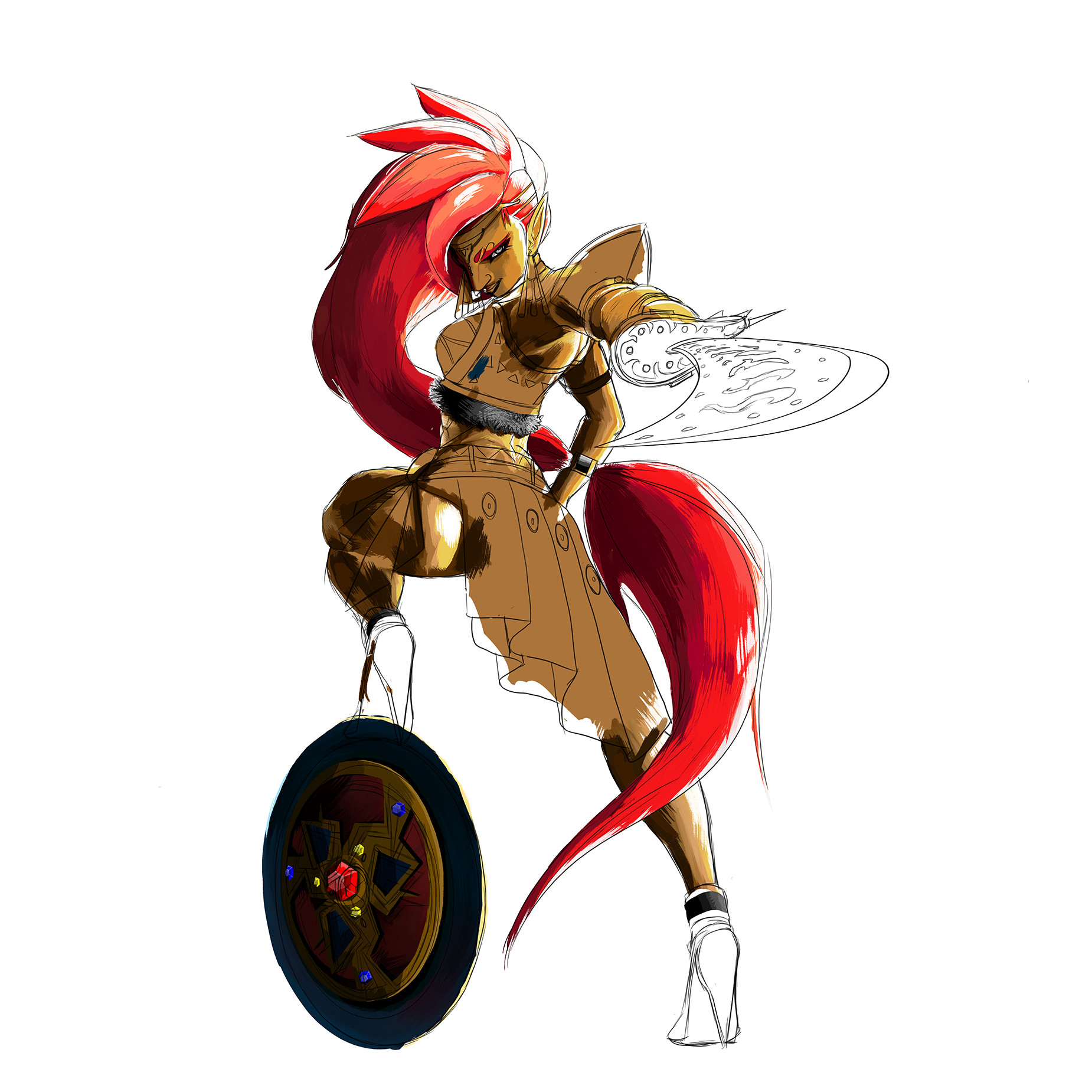 BLY THE ARTIST - "Lady Yuvabi of the Gerudo". Fan art