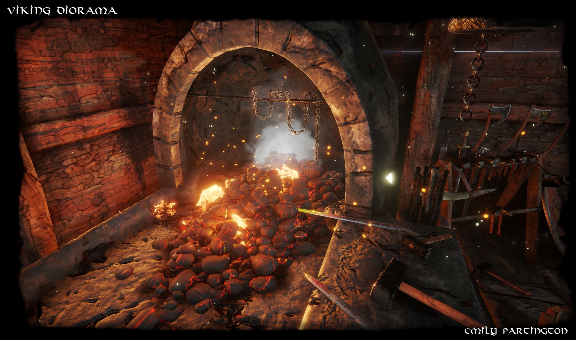 Emily Partington - Viking Blacksmith Diorama