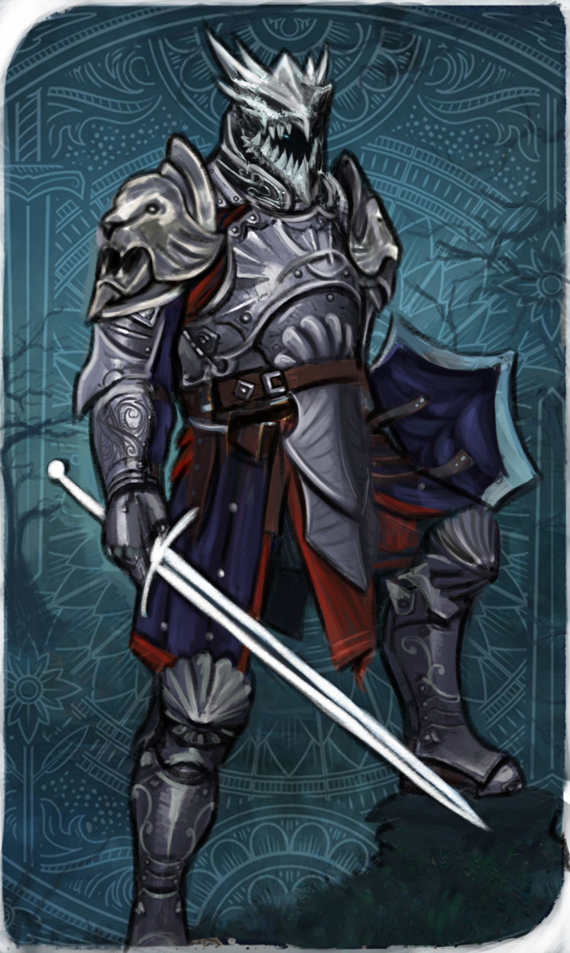 ArtStation - Dragon knight card