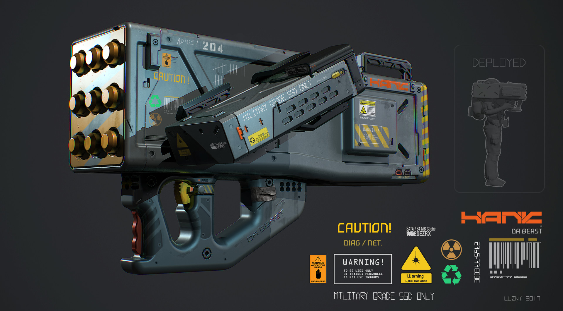 ArtStation - Mini rocket launcher