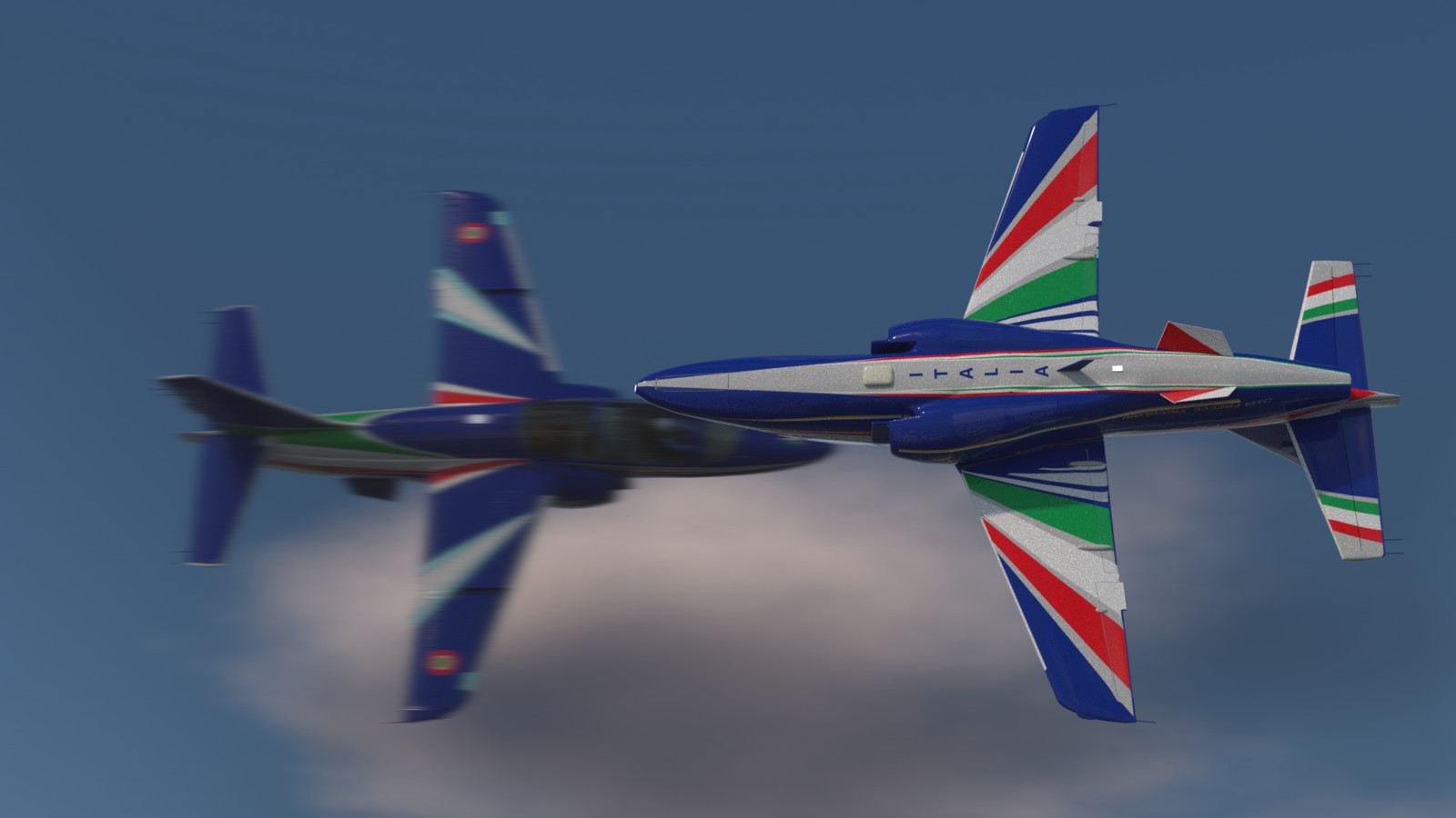 Hans Josef Classen - Frecce Tricolori Knife Edge Pass