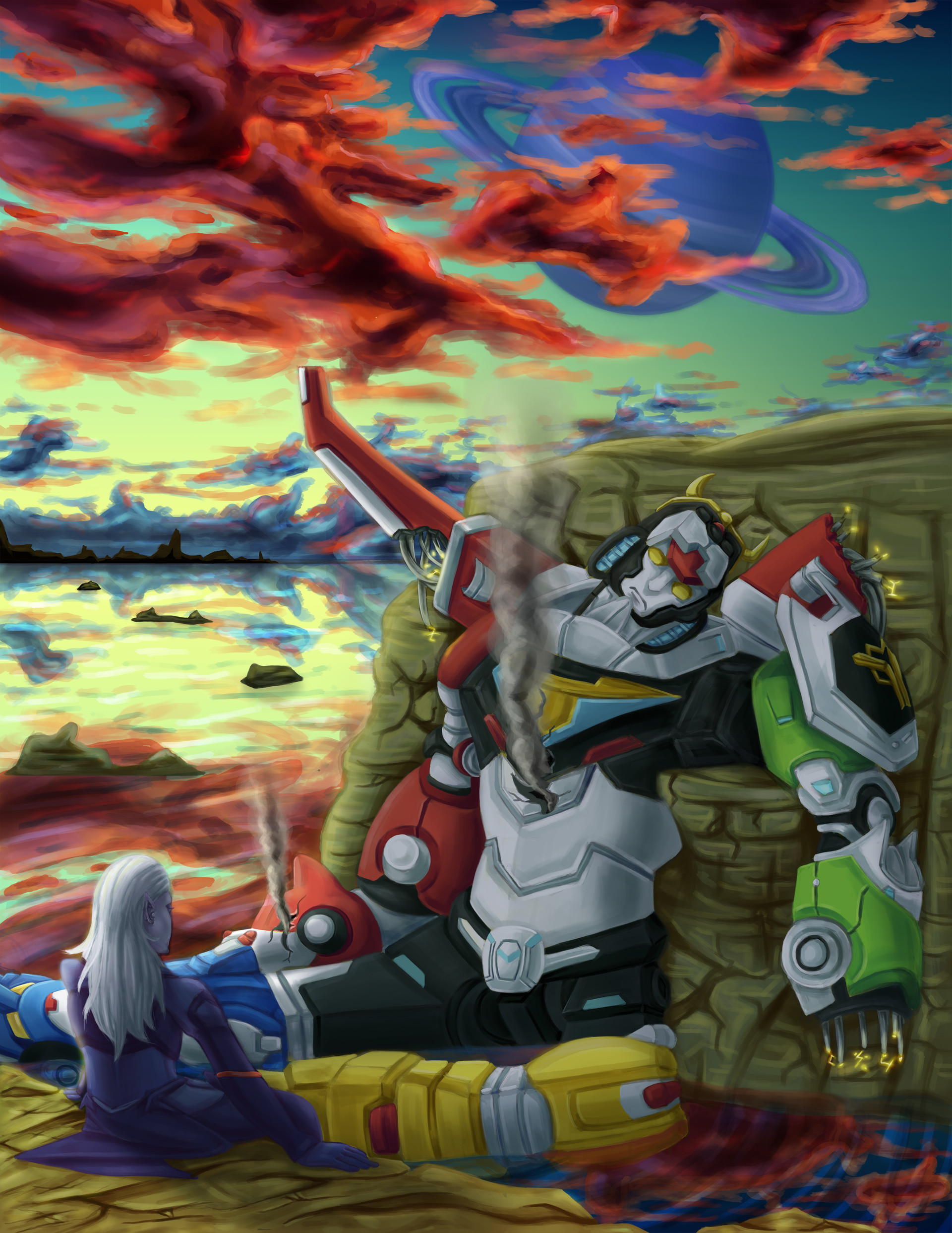 ArtStation - Defeated Voltron