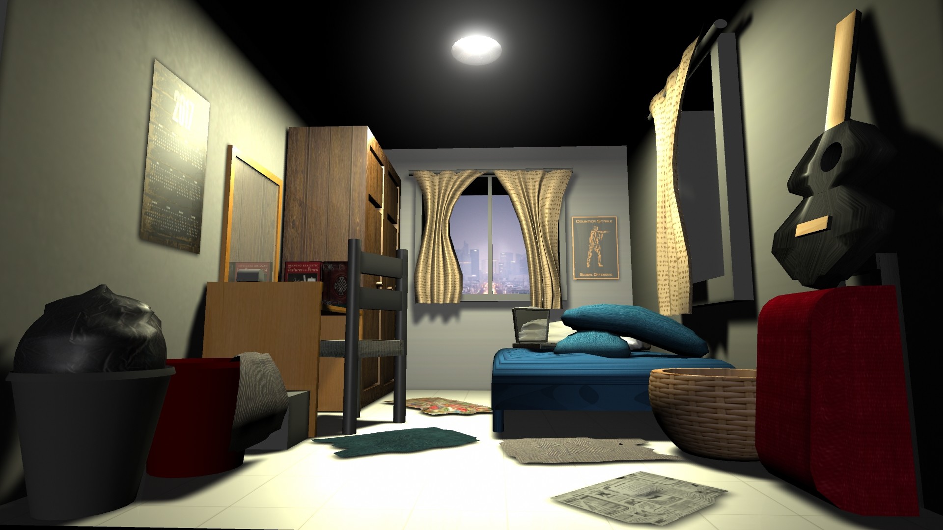 ArtStation - Messy Bedroom | 3D Environment