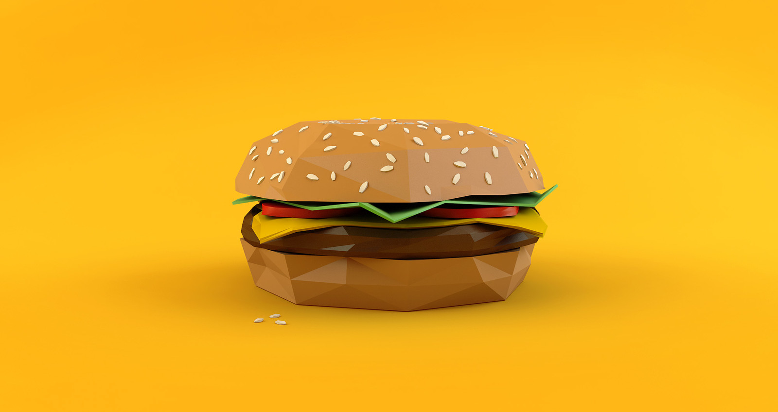 Max Holzer - low-poly burger