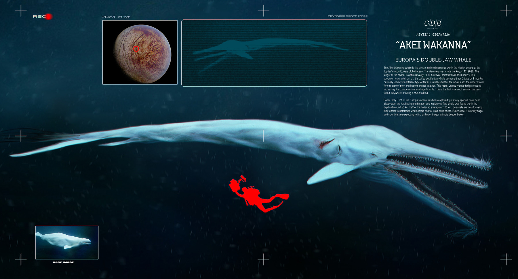 ArtStation - Europa's Double-Jaw Whale - "AKEI WAKANNA"