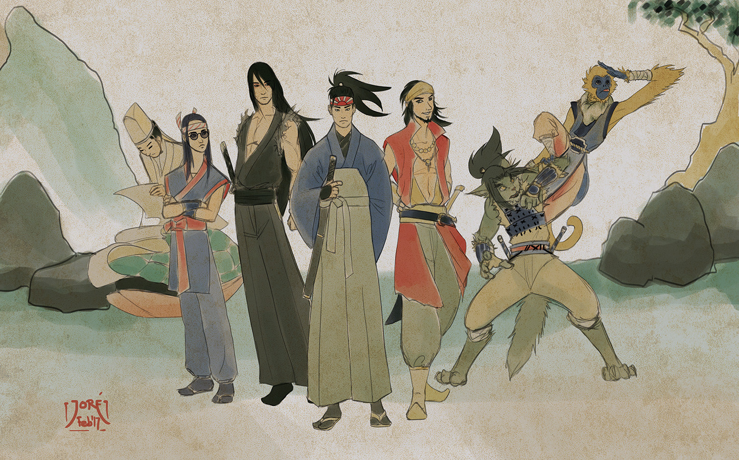 ArtStation - Heroes of Kosakura