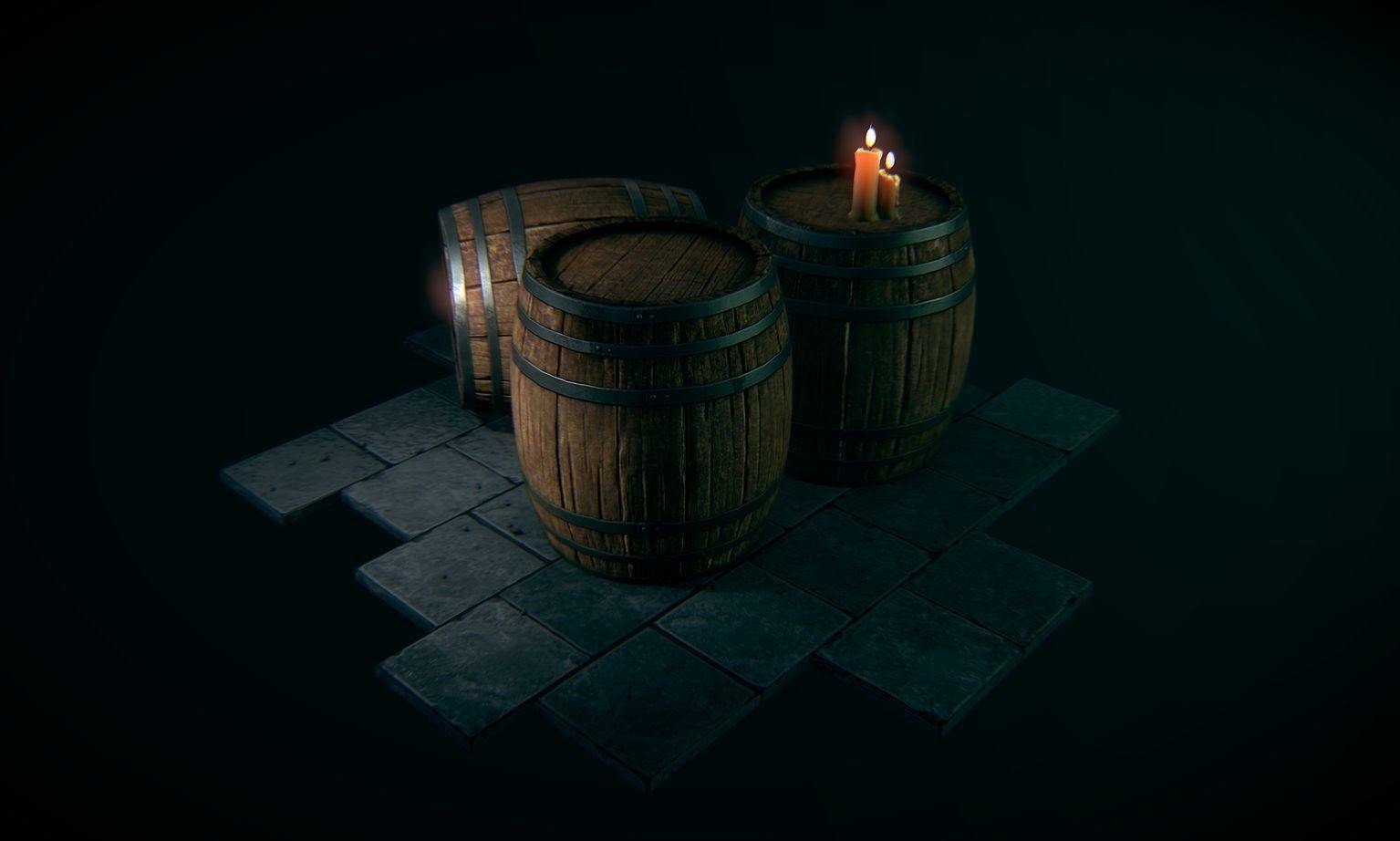 ArtStation - Prop: Classic Barrel.