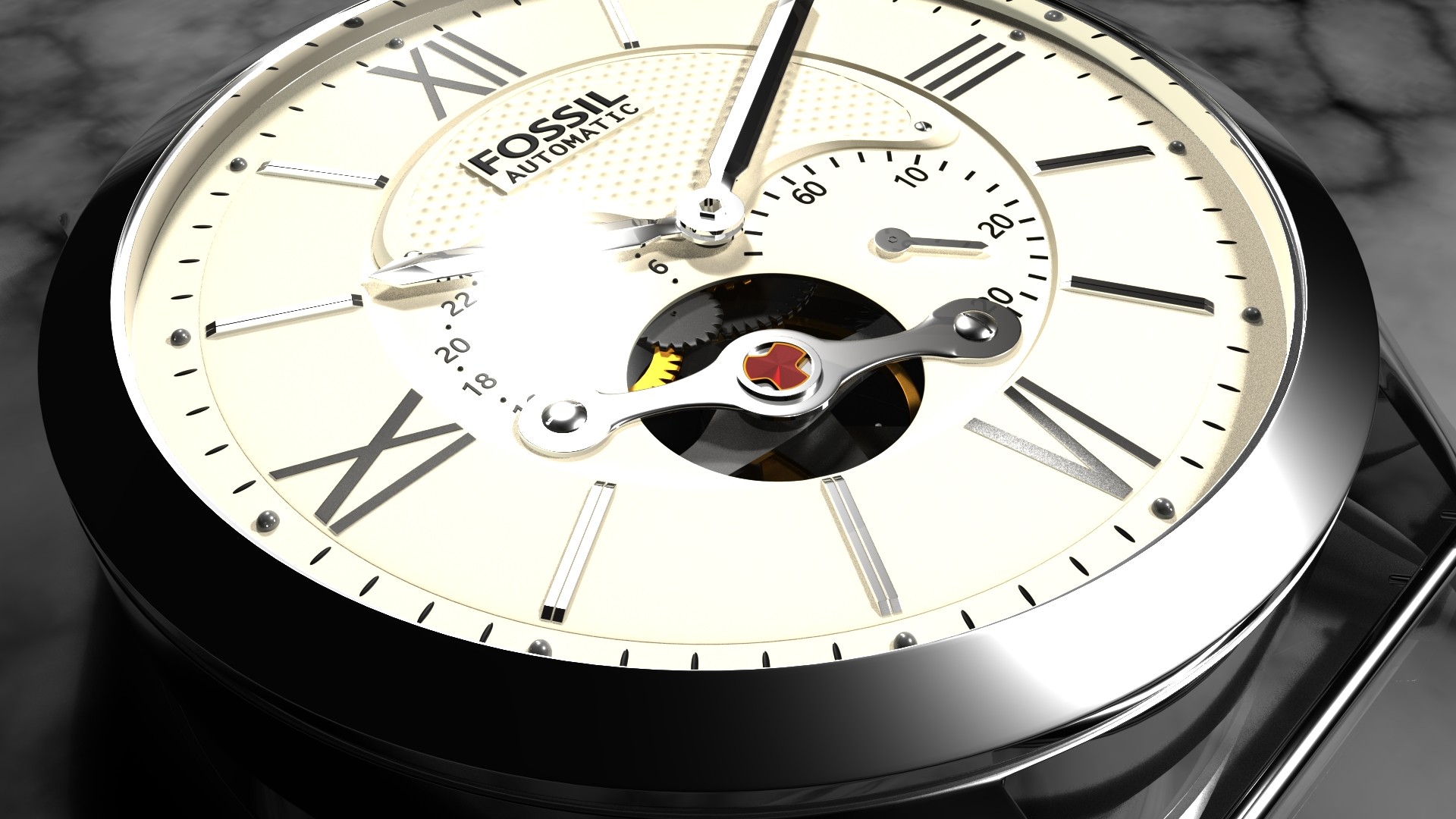 ArtStation - A Model of My Fossil Watch