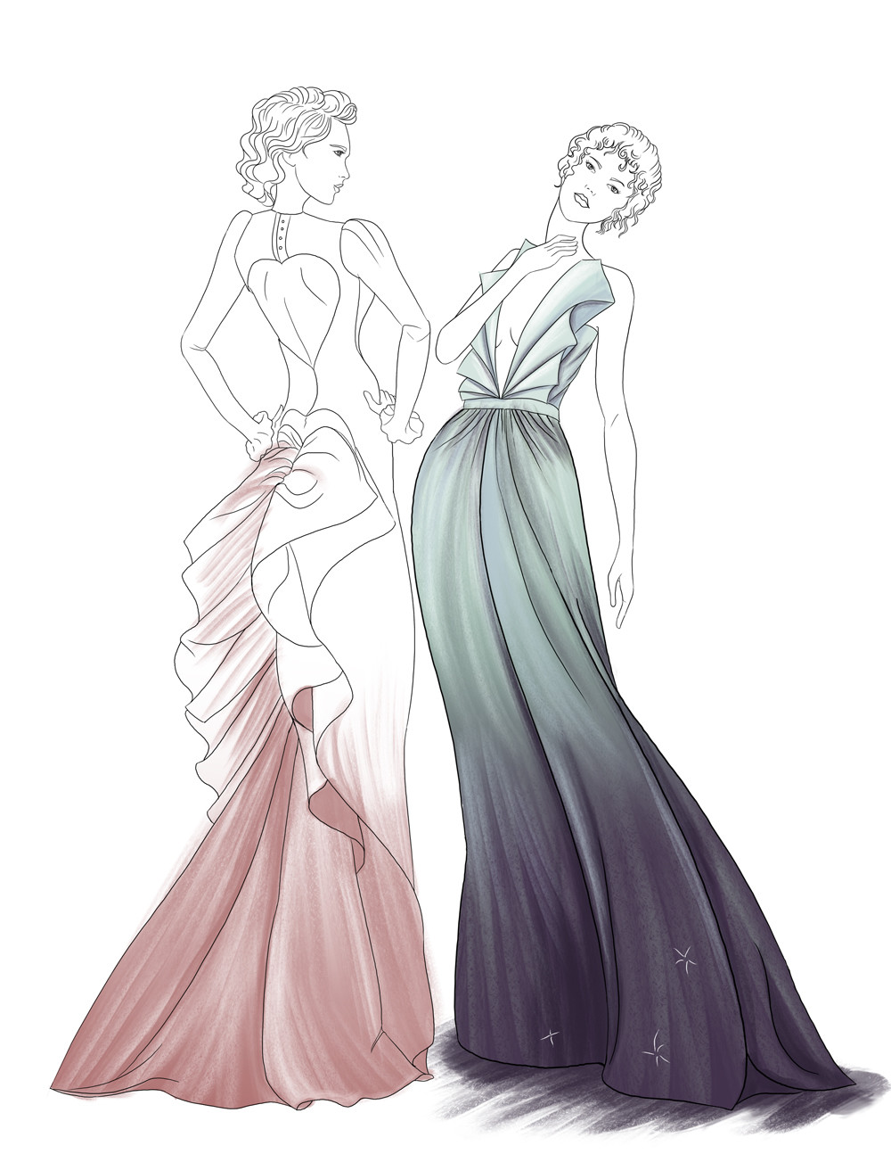 fashion design coloring book