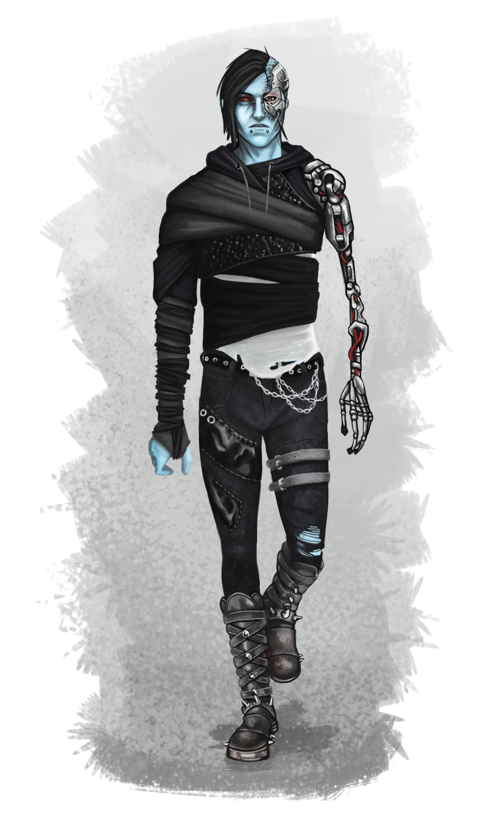 [OC] Emo Cyber-Punk Chiss for Edge of the Empire : r/characterdrawing