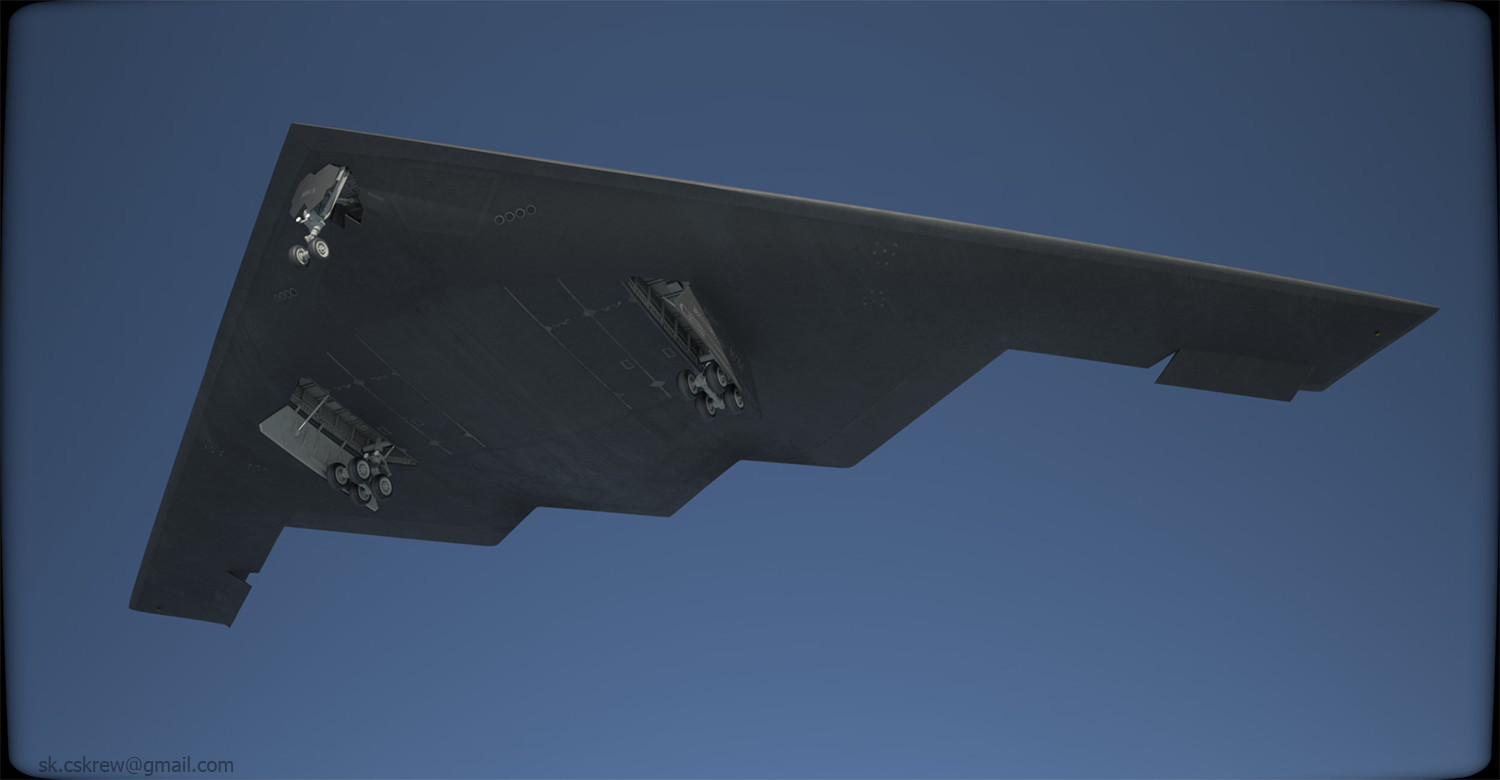 Stealth Bomber Bottom View