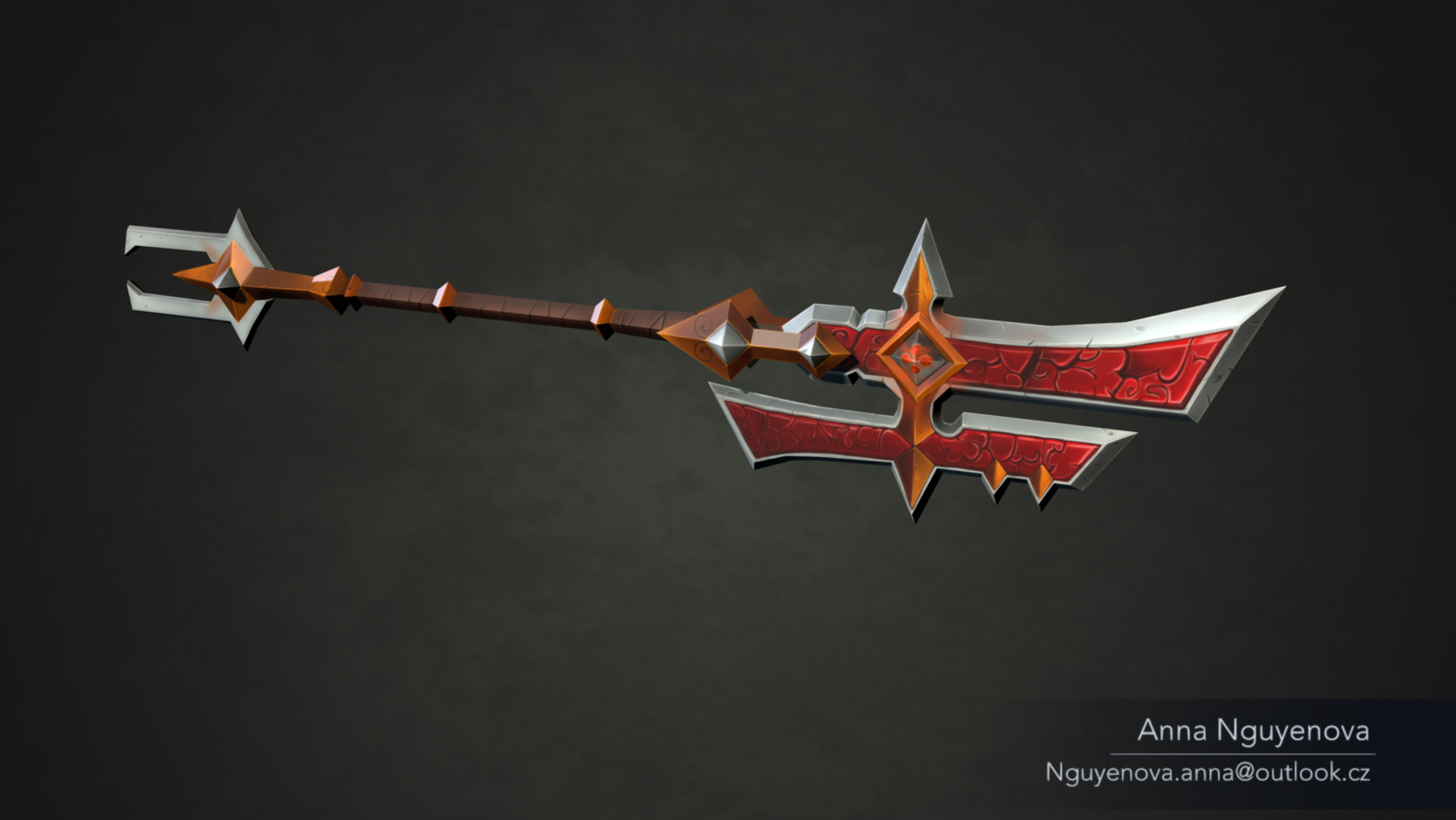 ArtStation - Screaming Tiger, Qiang's Unbreakable Polearm