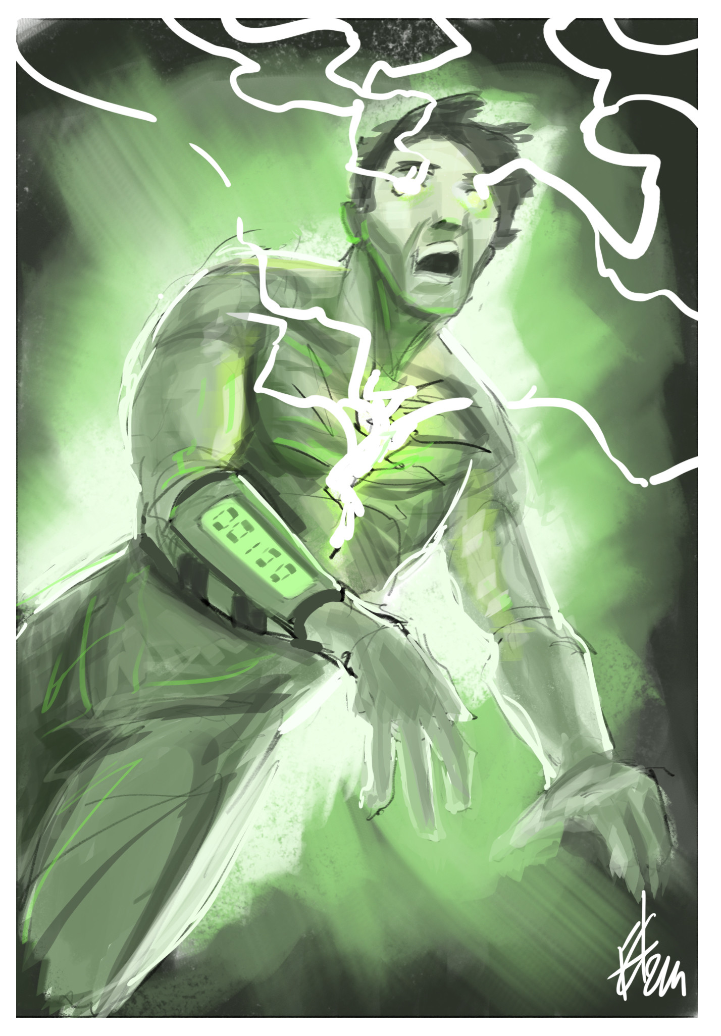 ArtStation - SPEED PAINT - Running out of power - 30min