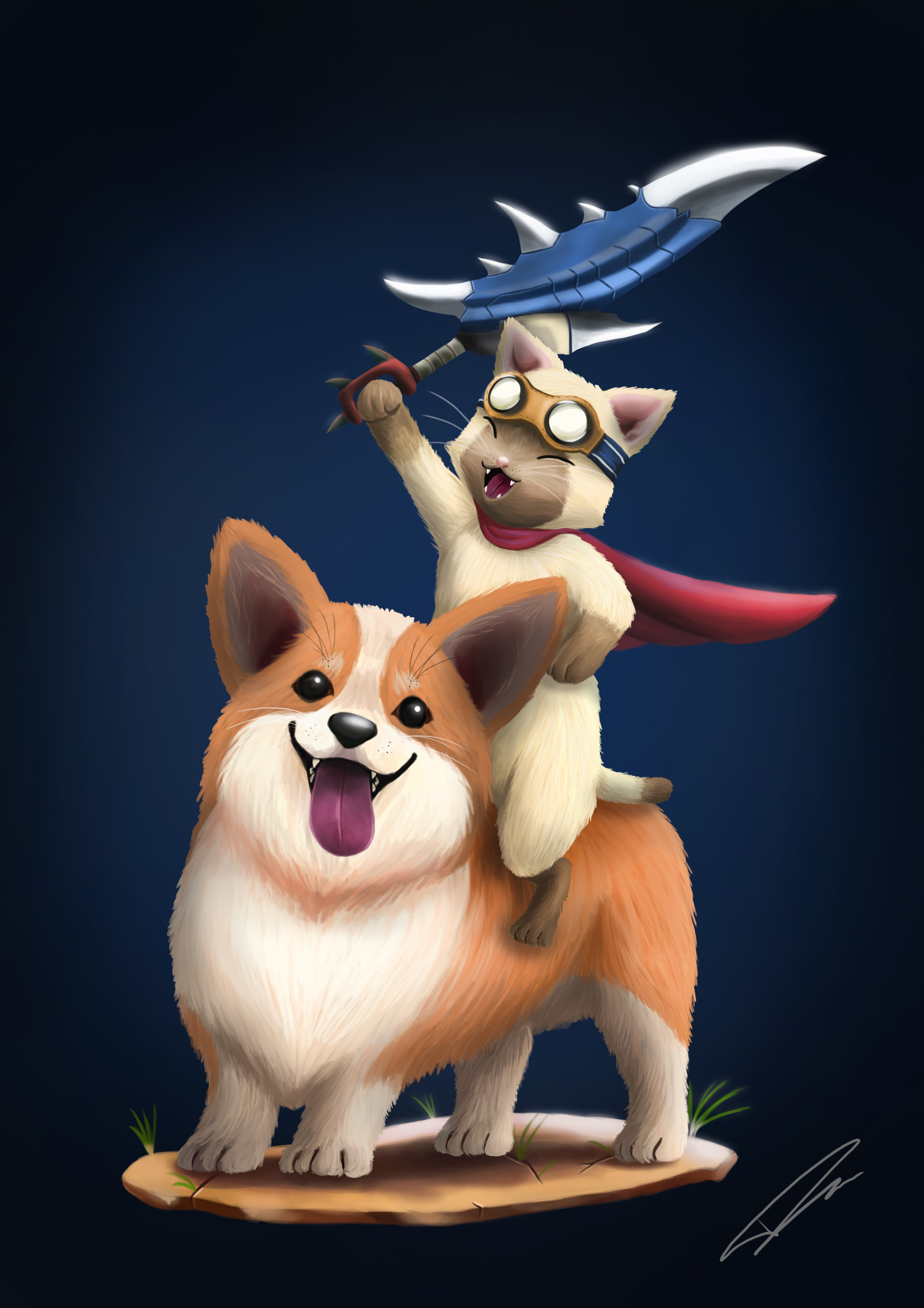 ArtStation - warrior kitty