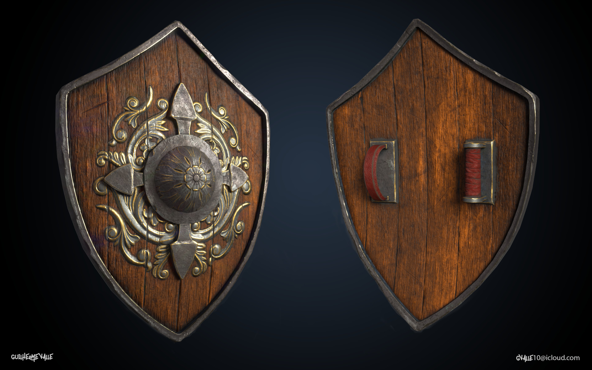 medieval shield art