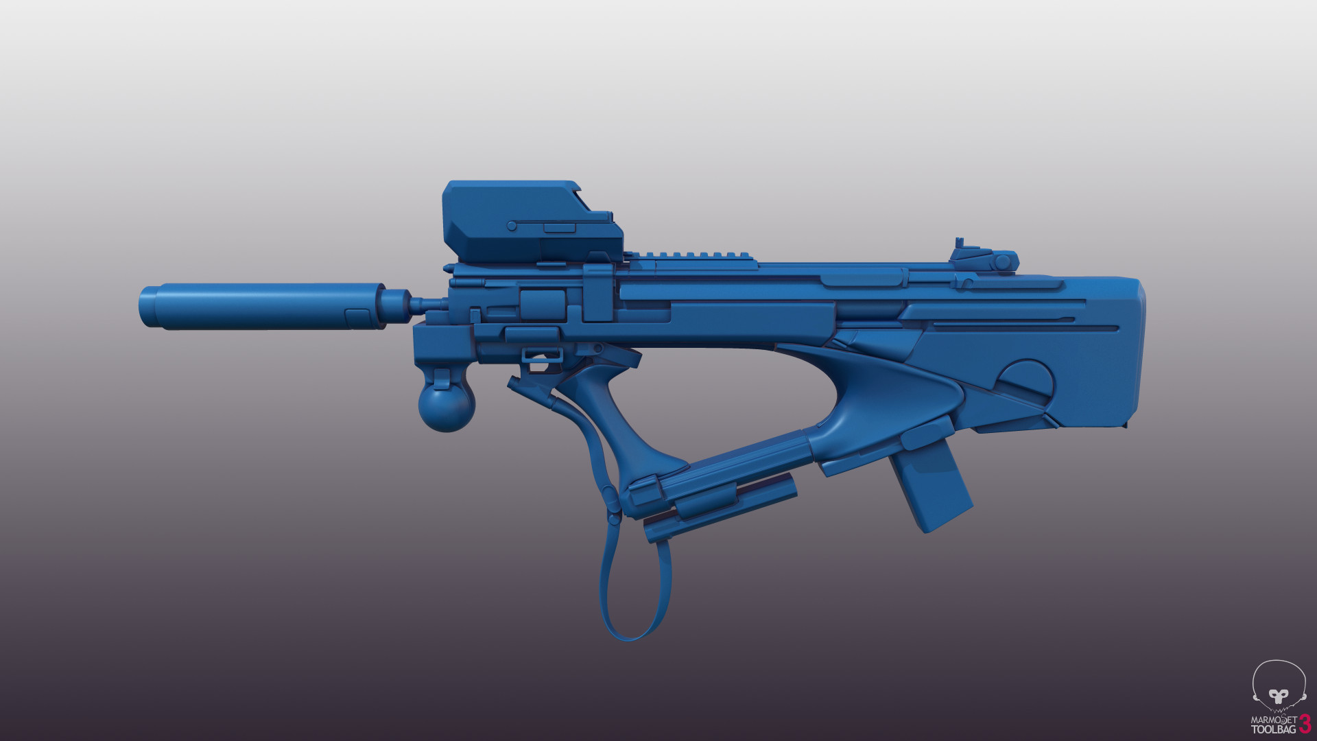 ArtStation - Silenced SMG - WIP