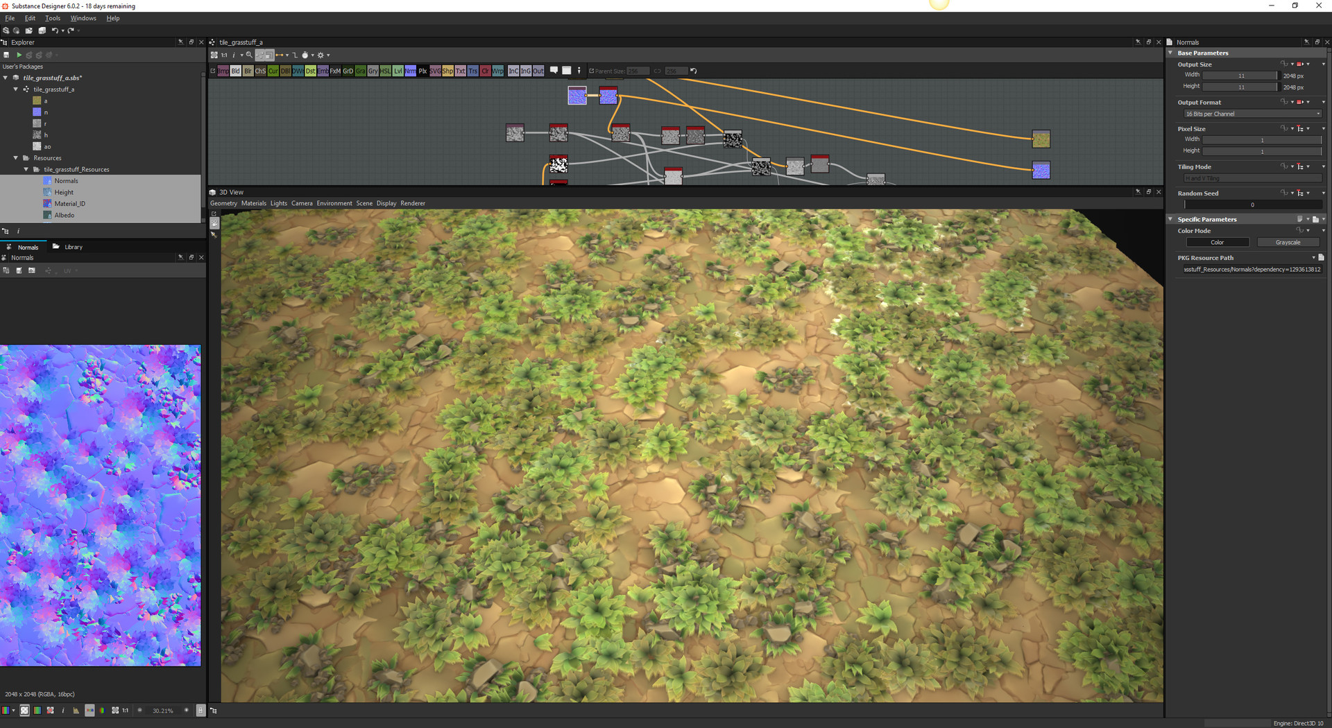 Hugo Beyer - Houdini Tutorial - Procedural Stylized Grass material