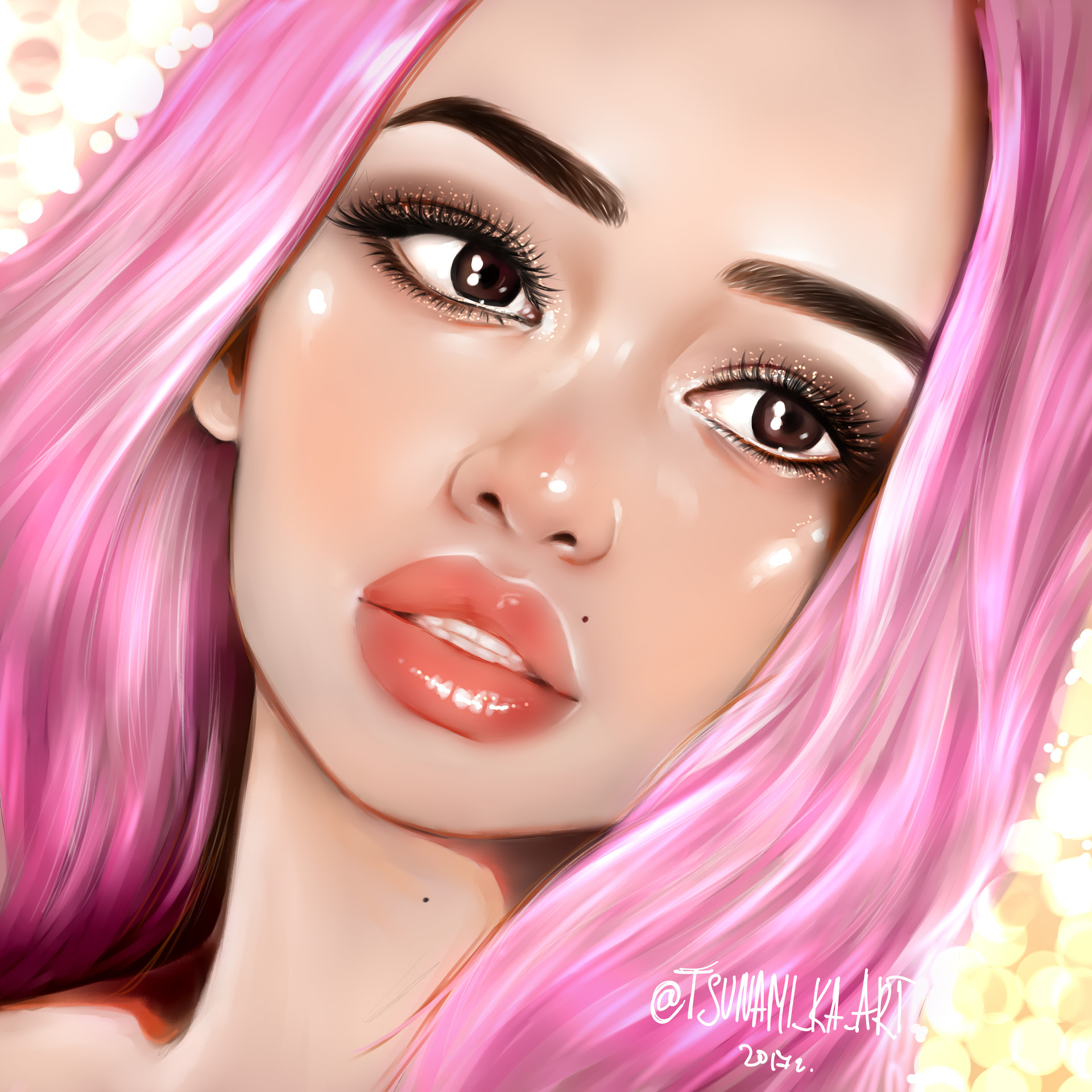 ArtStation - pink hair