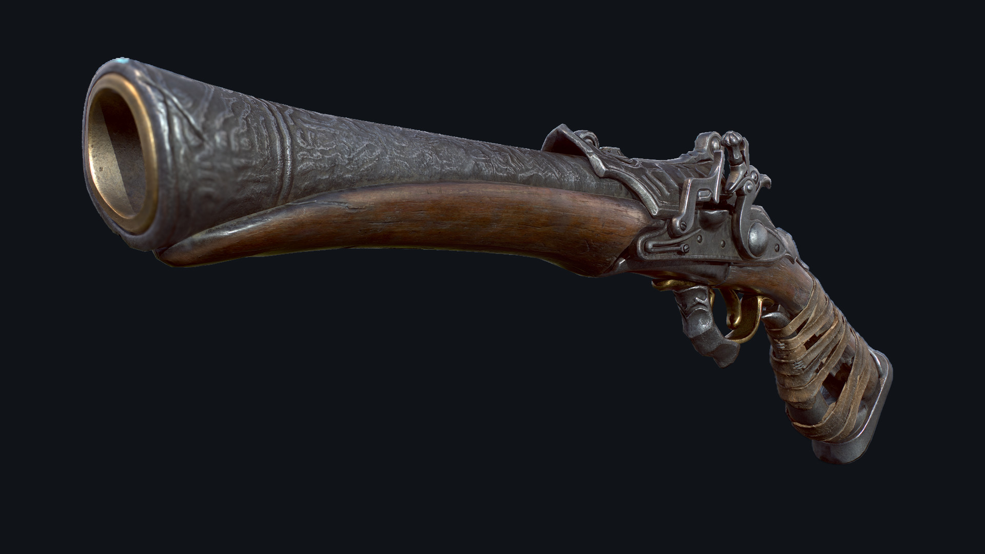 Vijay Singh - Fanart Bloodborne Hunter Pistol.