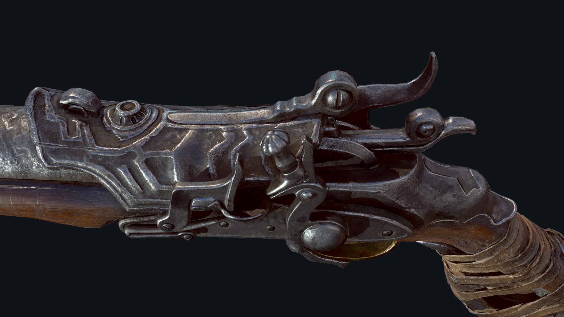 Vijay Singh - Fanart Bloodborne Hunter Pistol.