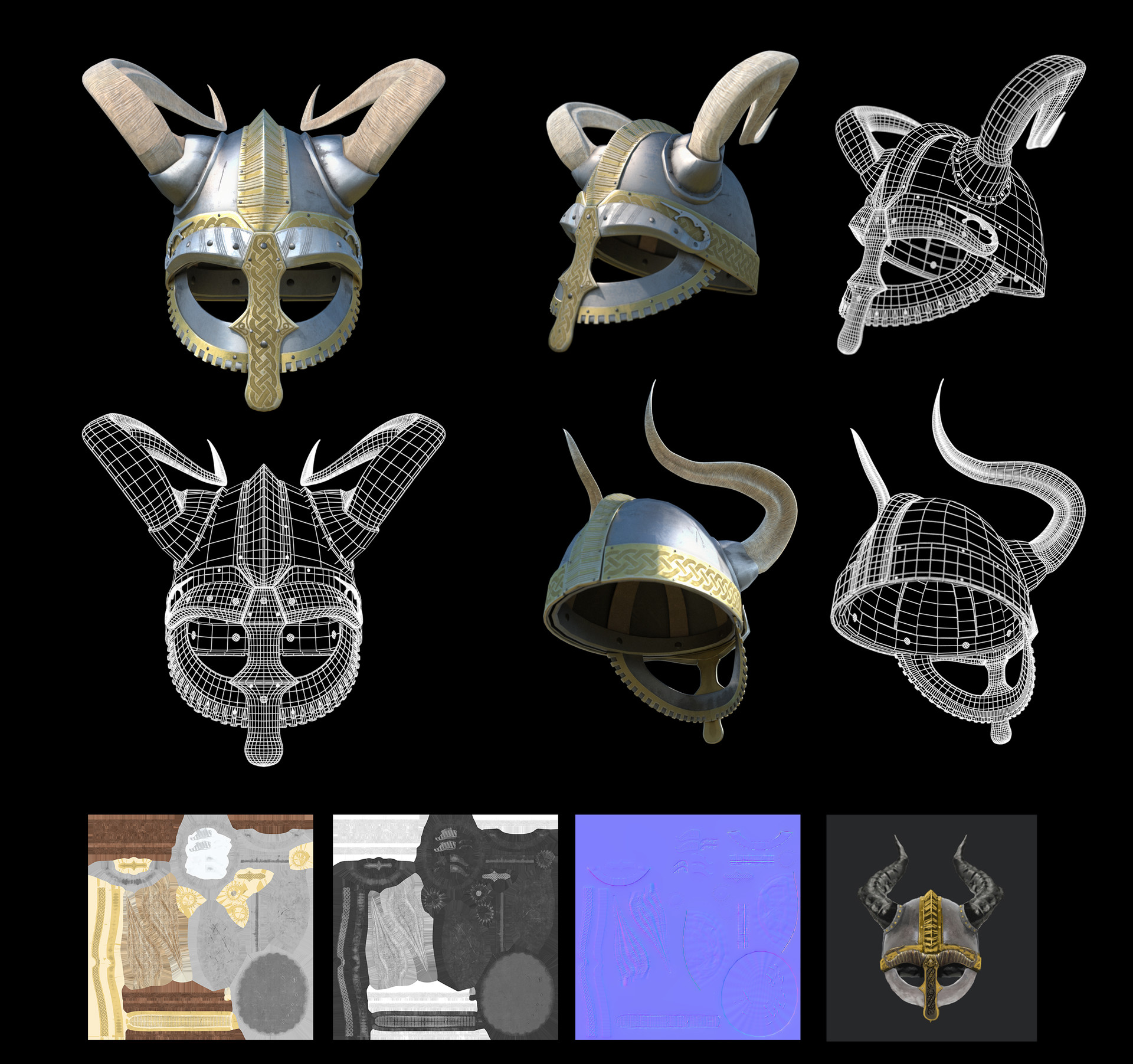 ArtStation - Celtic Helmet