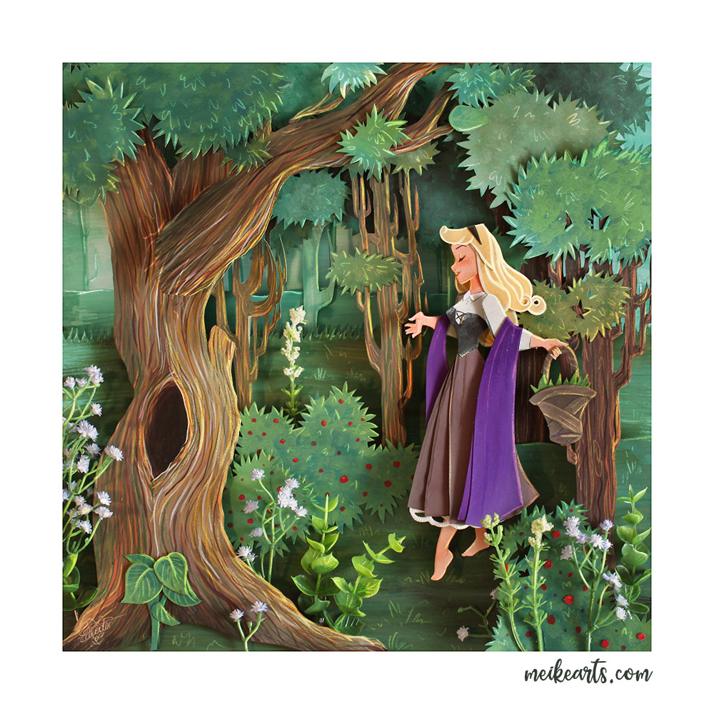Meike Schneider - PAPER CUT - Walt Disney's Sleeping Beauty Briar Rose