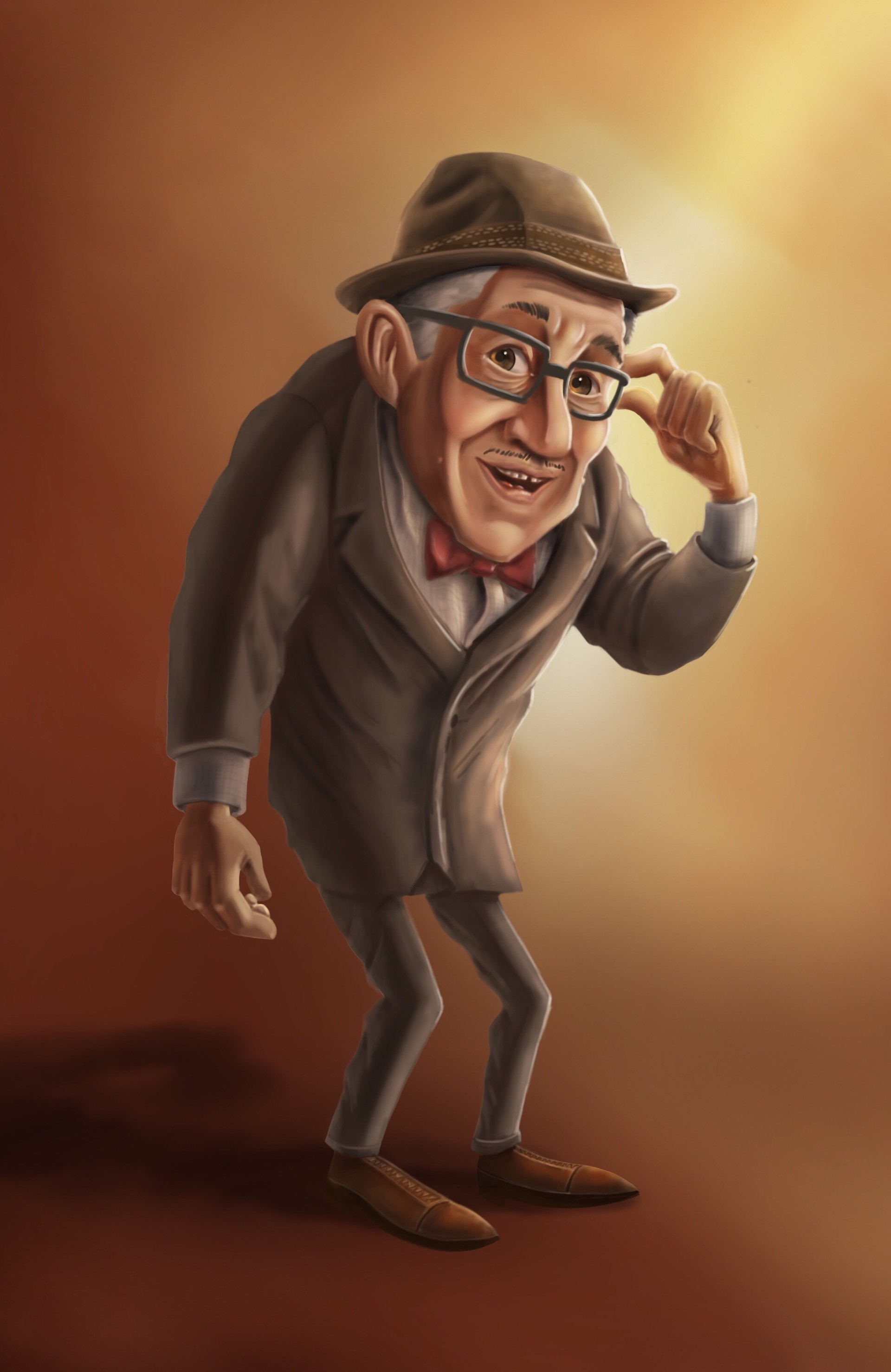 ArtStation - Caricature of Count Arthur Strong