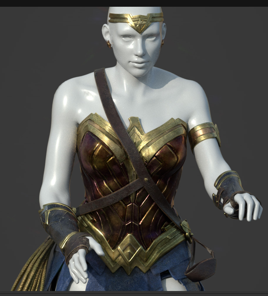 ArtStation - WIP wonderwoman tex