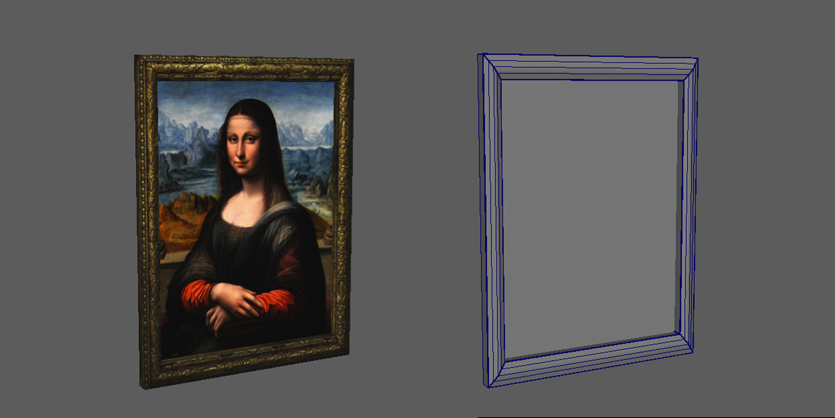 ArtStation - Mona Lisa Picture Frame