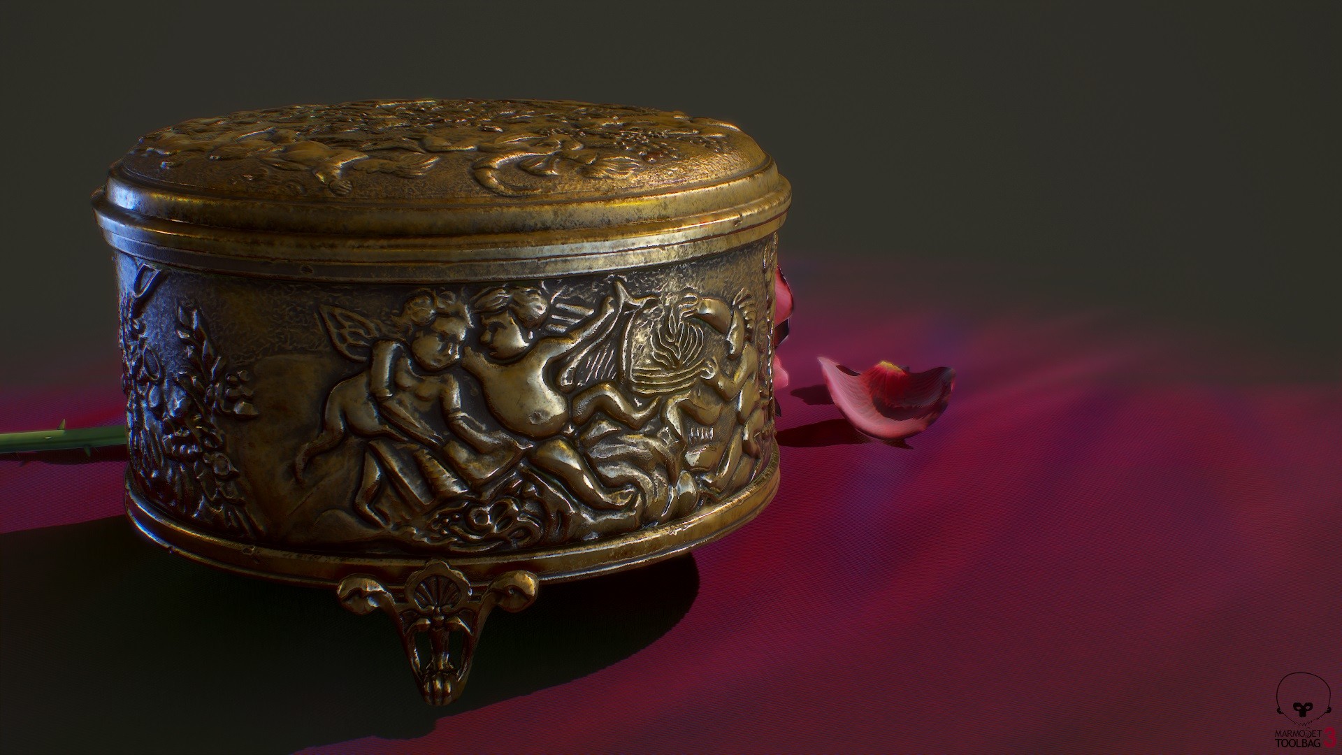 ArtStation - "Antique gilt casket", Pawan Rawat