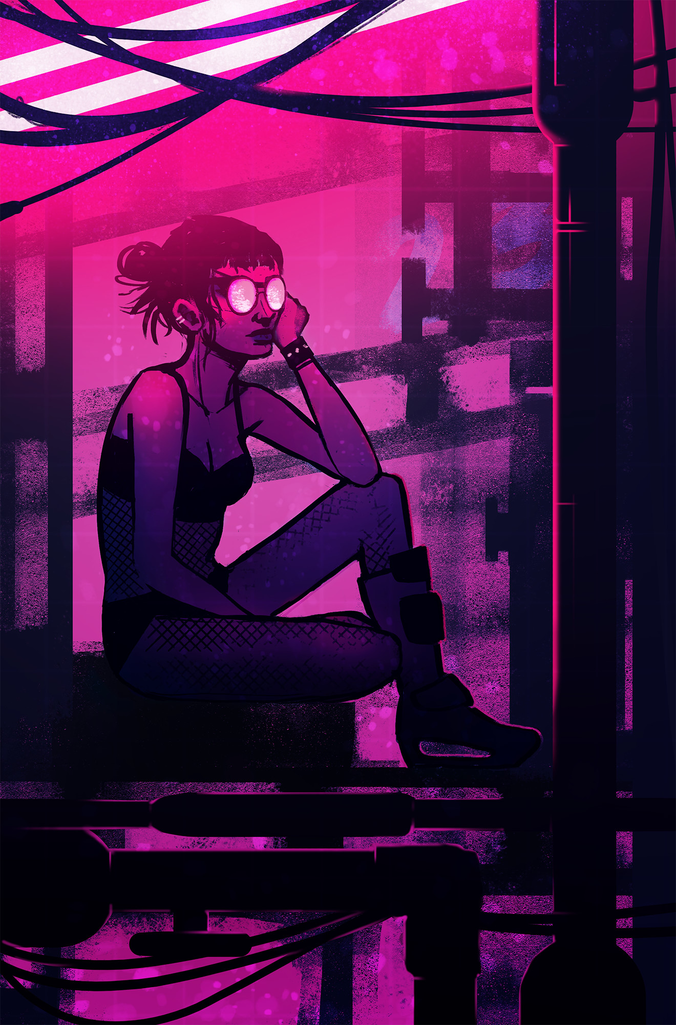 ArtStation - pink neon