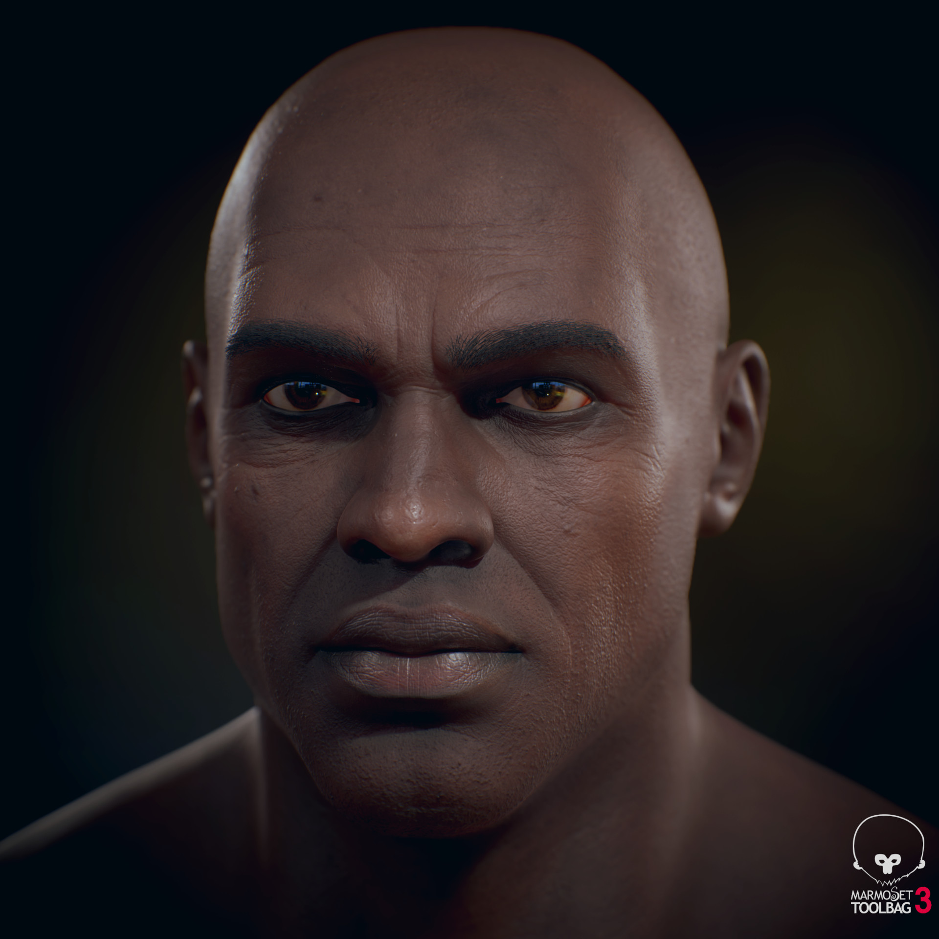 ArtStation - African American MaleHead
