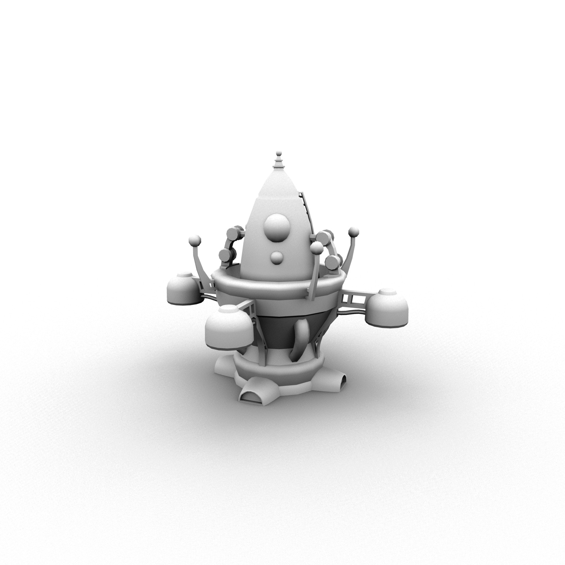 ArtStation - Landing Pad Model sketch