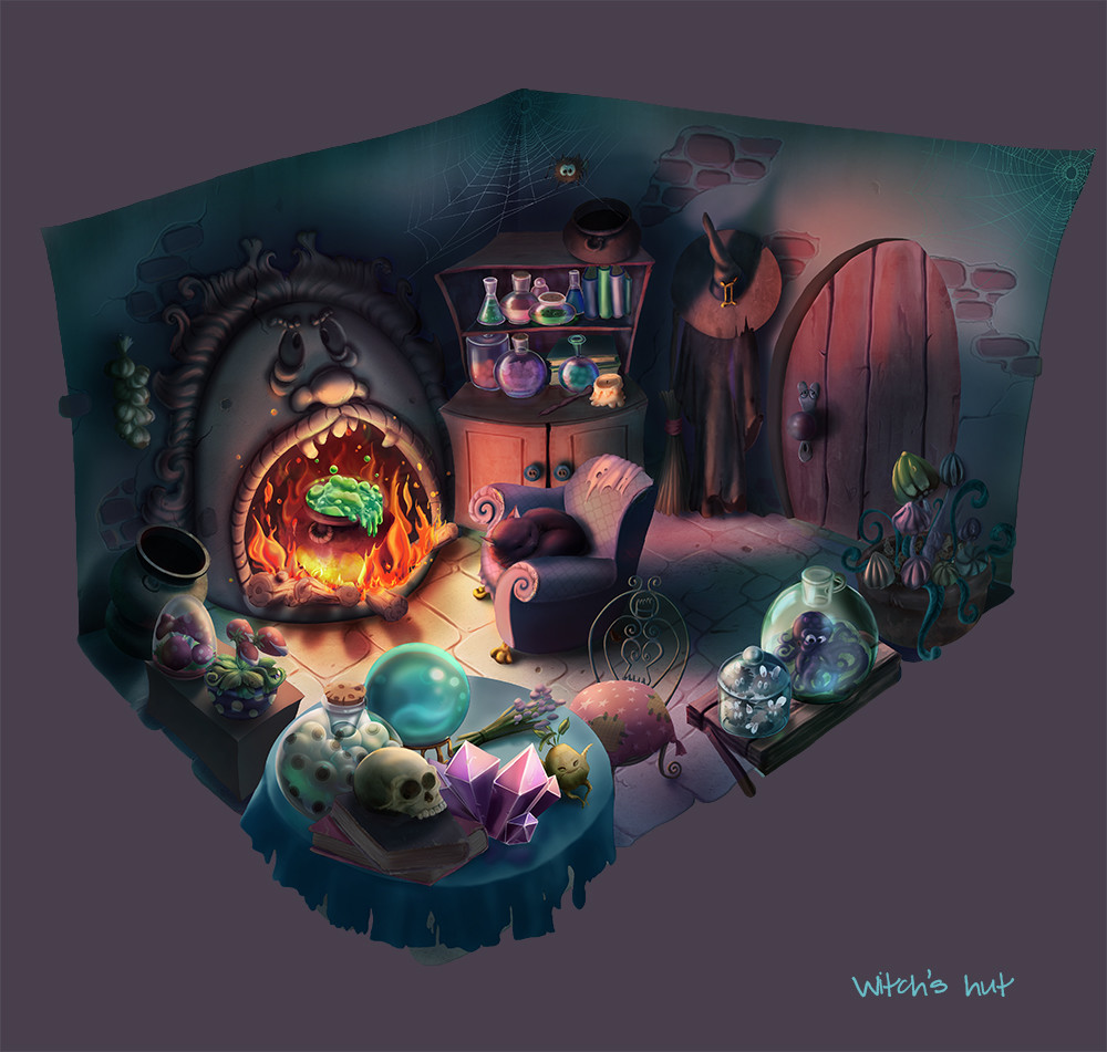 ArtStation - witch's hut
