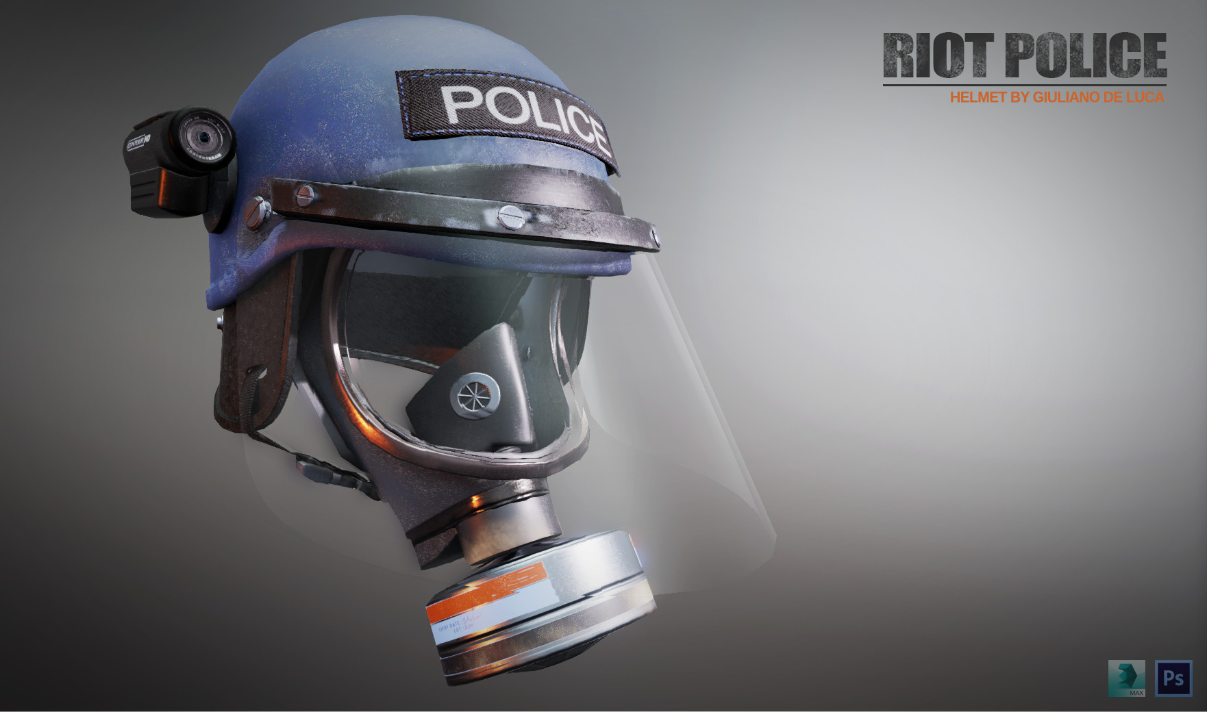 ArtStation - Riot Police helmet