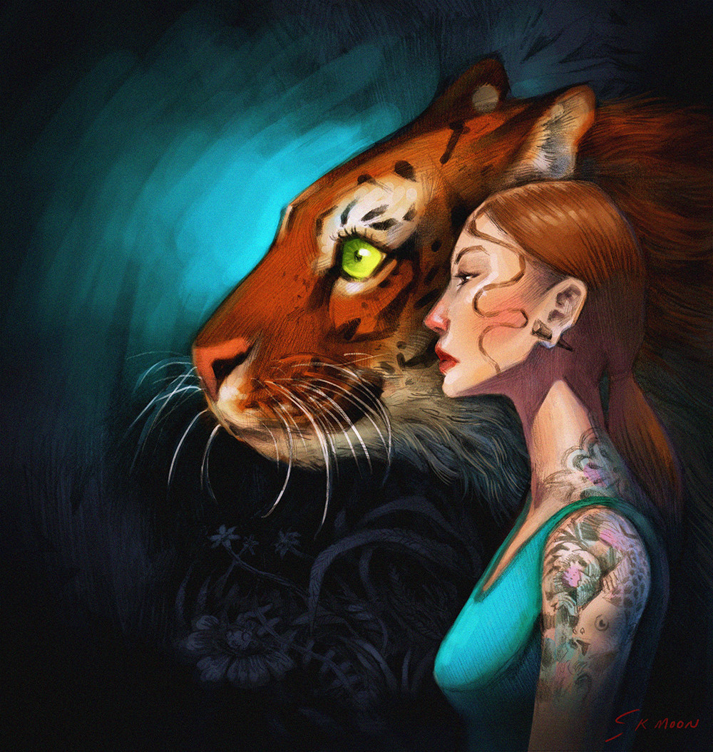 ArtStation - Sherzando Cherry Tiger