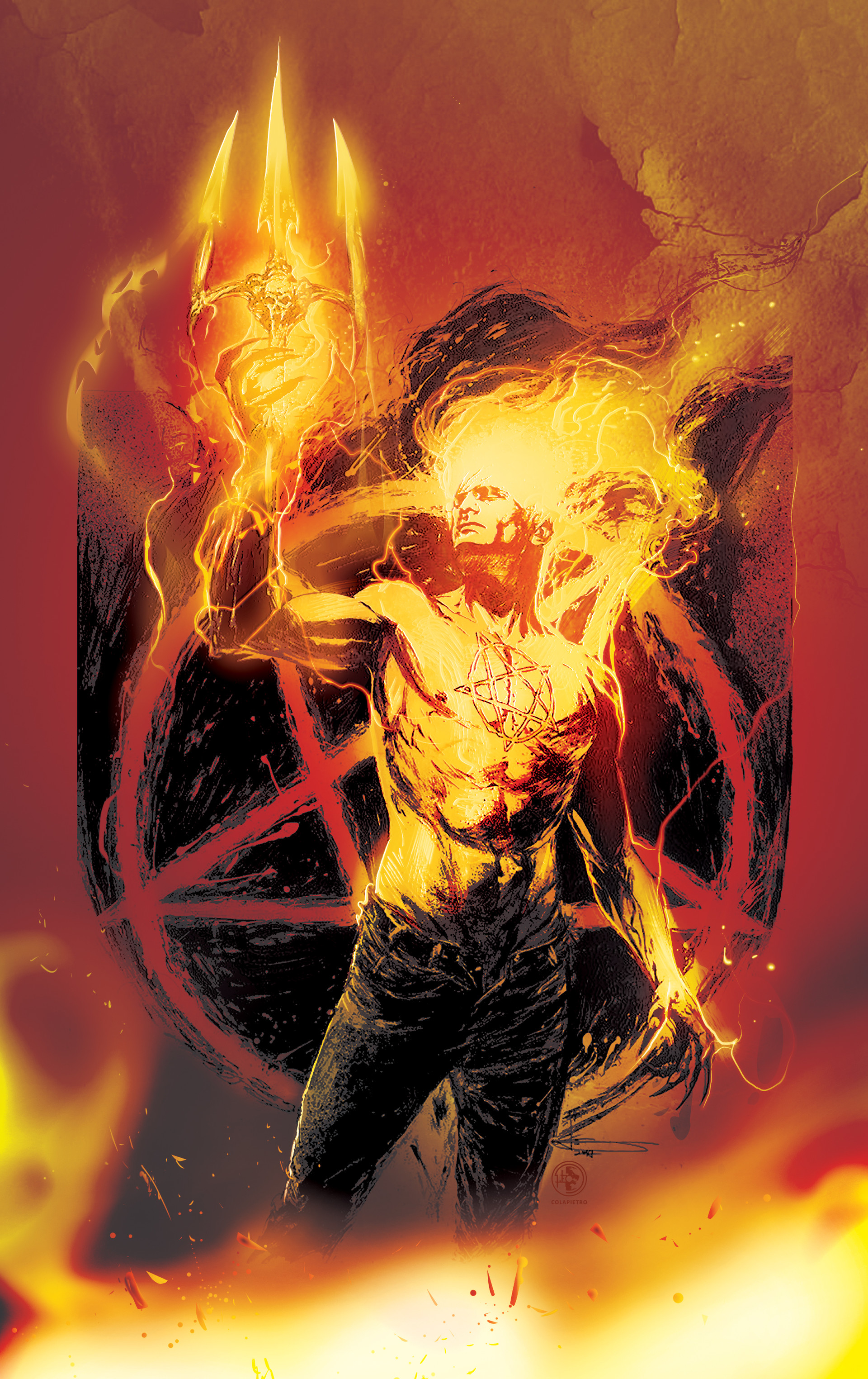 ArtStation - DAIMON HELLSTROM - LEO MANCO ART - COLORS LEO COLAPIETRO
