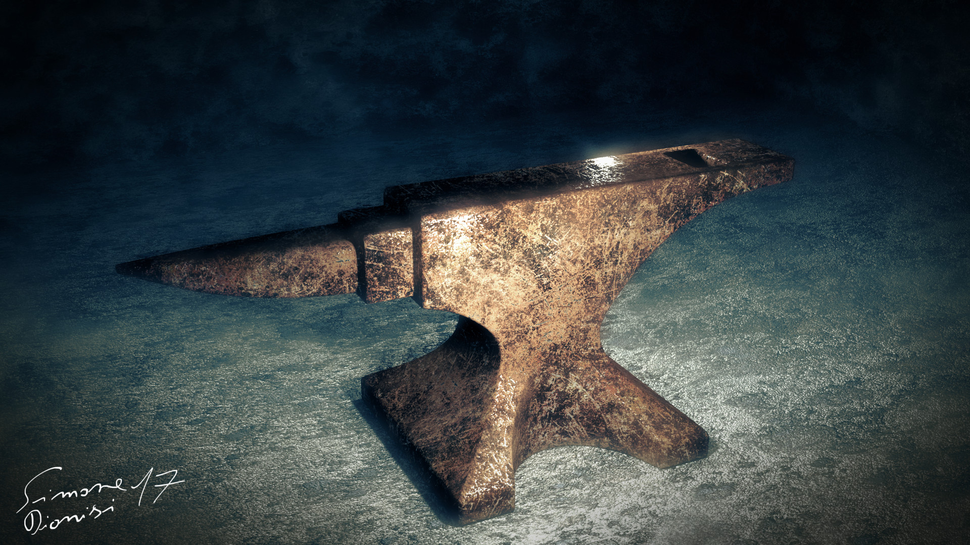 ArtStation - Anvil 3D - 2017 [modelling and UV mapping exercise]
